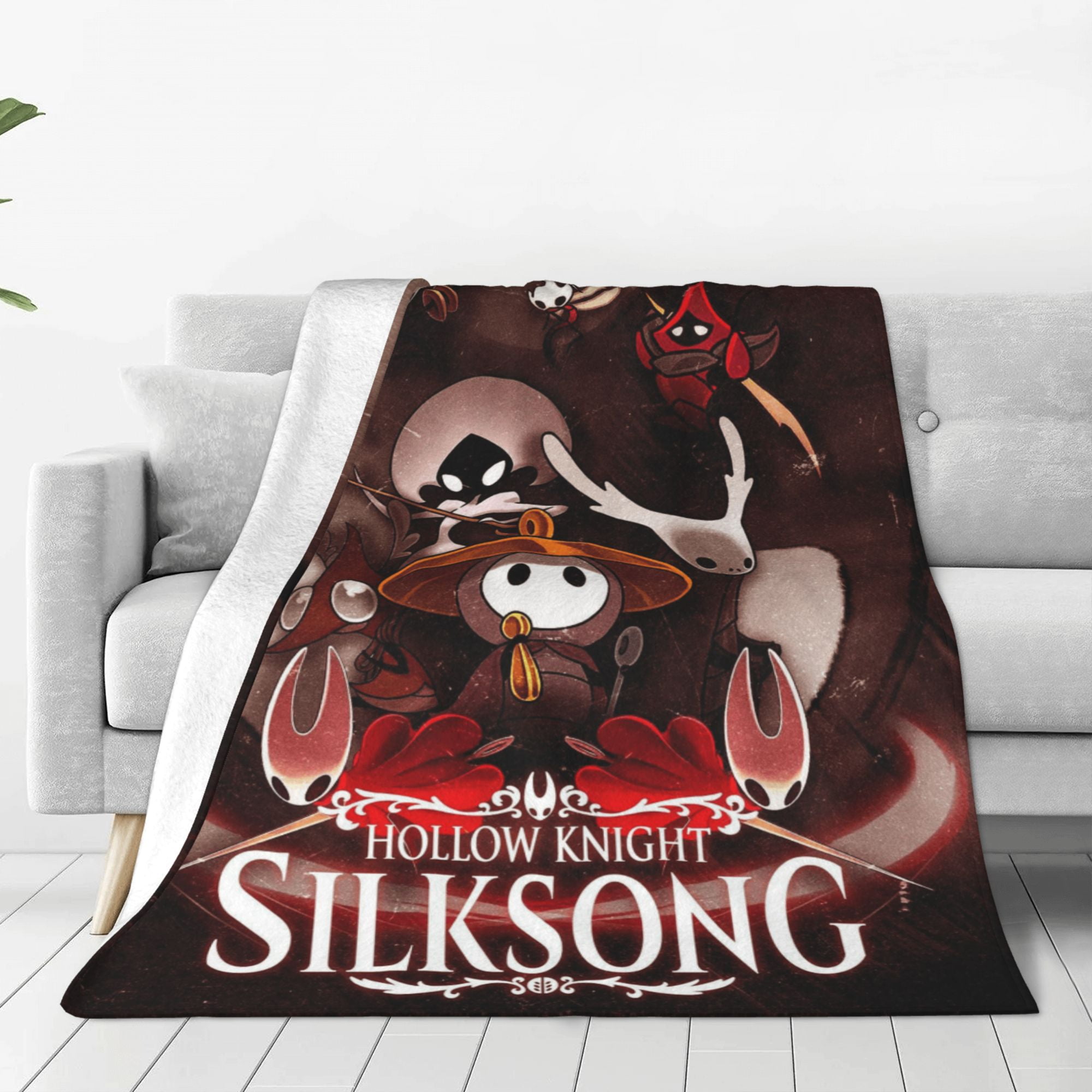 Hollow Game Knight Silksong Soft Micro Fleece Cozy Throw Blanket ...