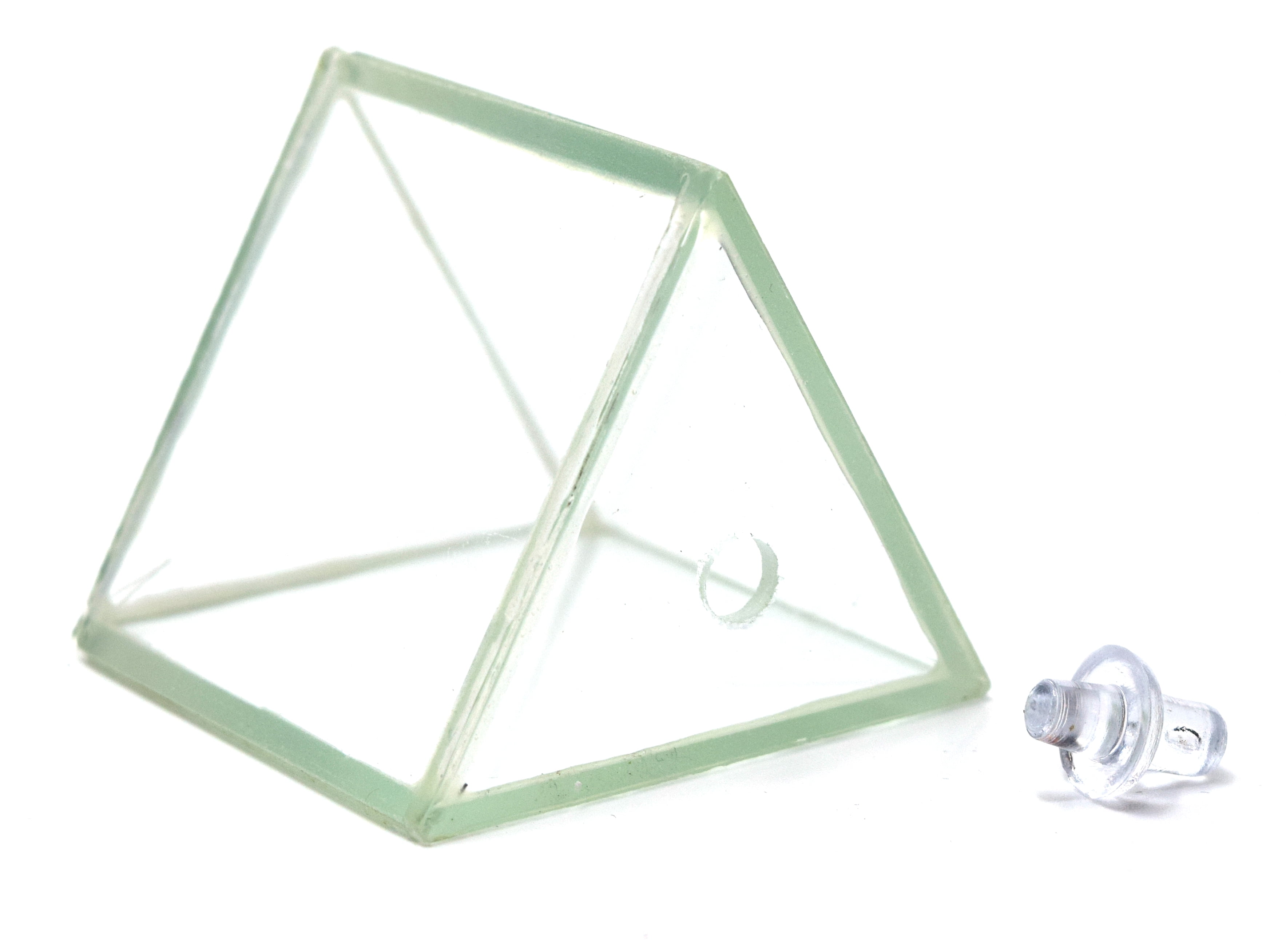 Hollow Glass Prism, with Stopper, Size 2" x 2" (50x50 mm) - Great for ...