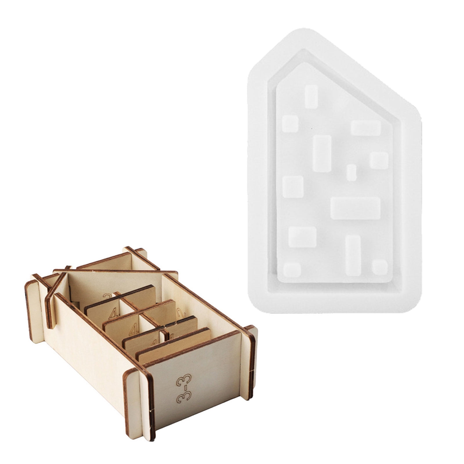 Hollow House Candlestick Molds Hollow Church Holder Molds for Making ...