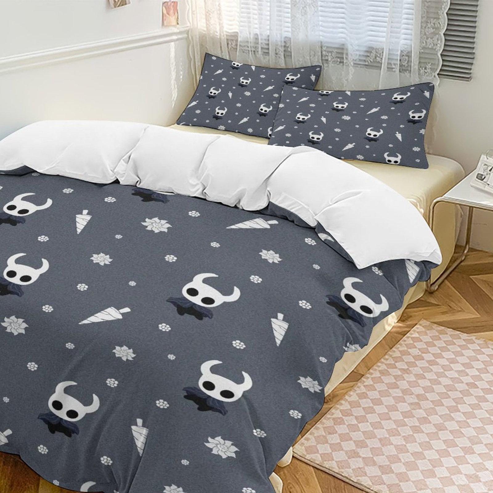 Hollow Knight Cartoon Bedding Sets Ultra Soft Skin-Friendly Duvet Cover ...