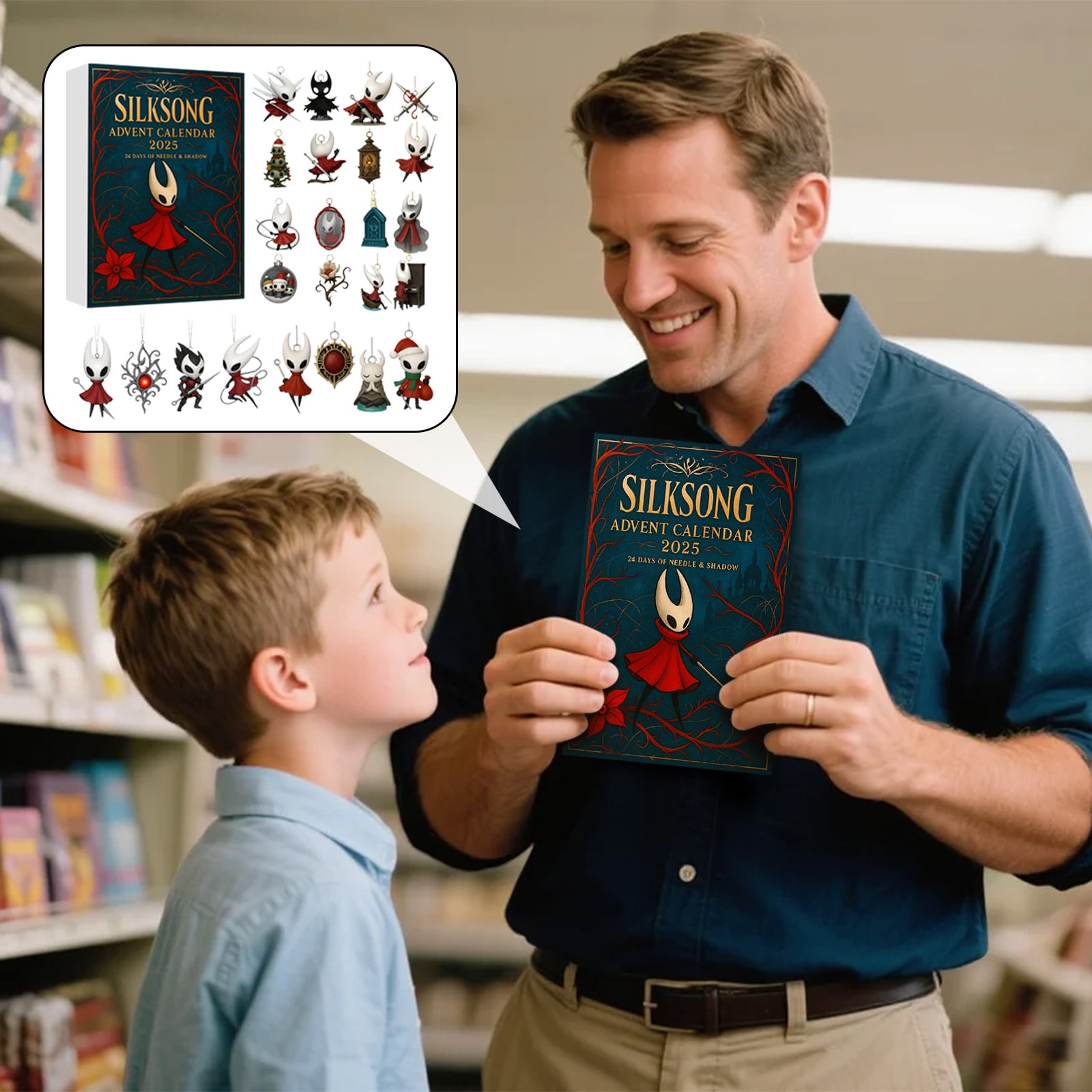Hollow-Knight Christmas Countdown Calendar for Kids Adults Home ...