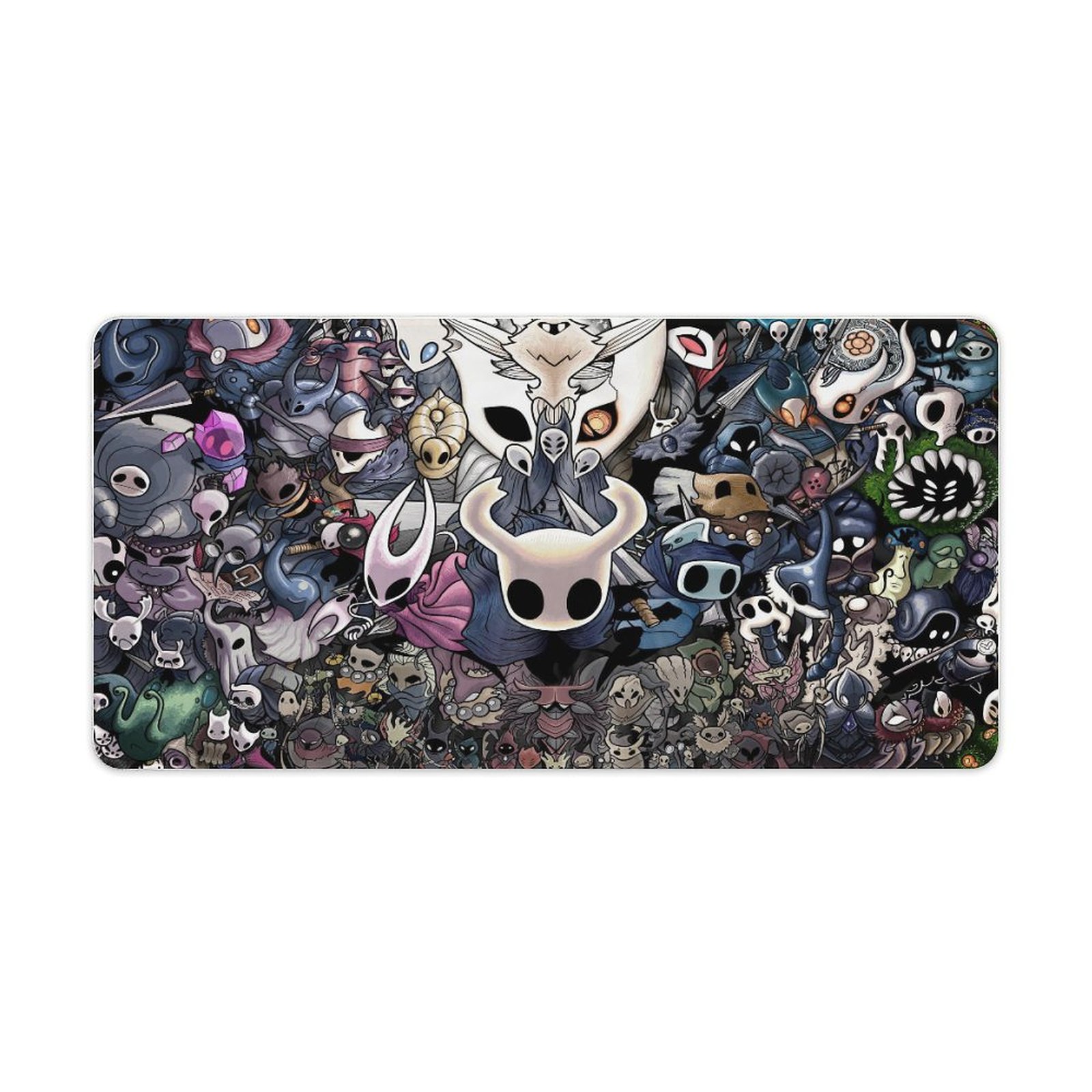 Hollow Knight Computer Mouse Mat with Anti-Slip Rubber Base Anti-Fray ...