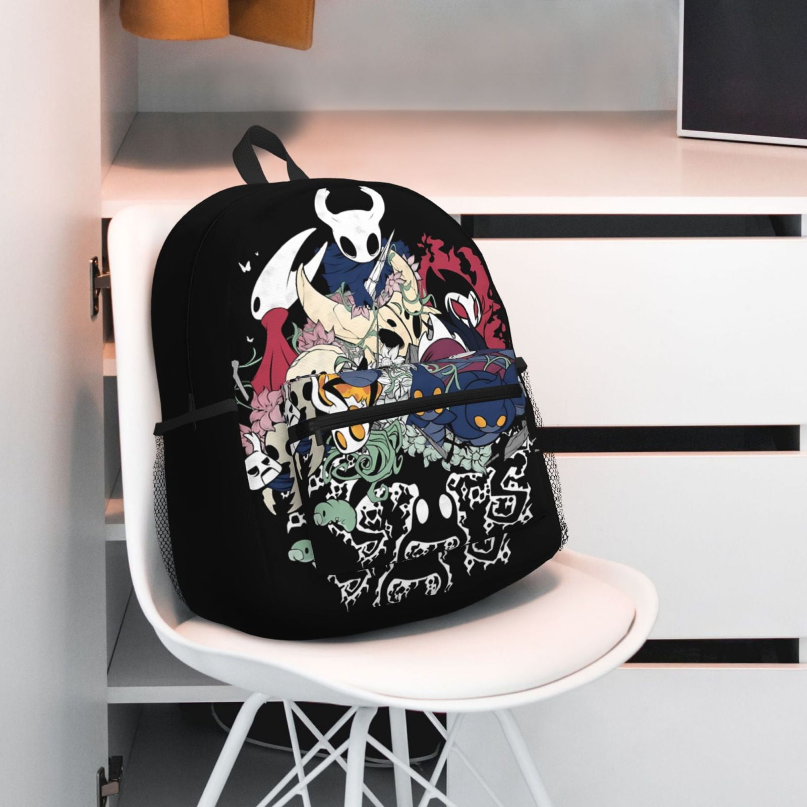 Hollow Knight Customized lightweight and comfortable backpack Zippered ...