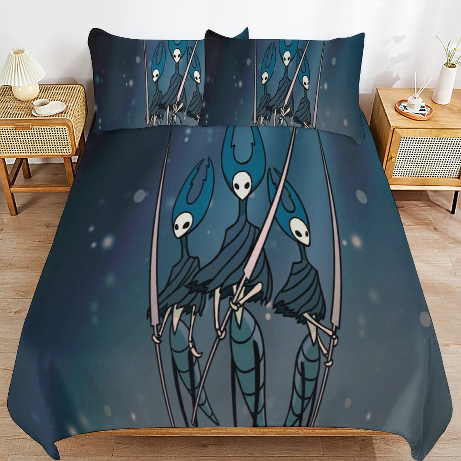Hollow Knight Duvet Cover 3 Piece Bedding Set,Teen Comforter Cover Set ...