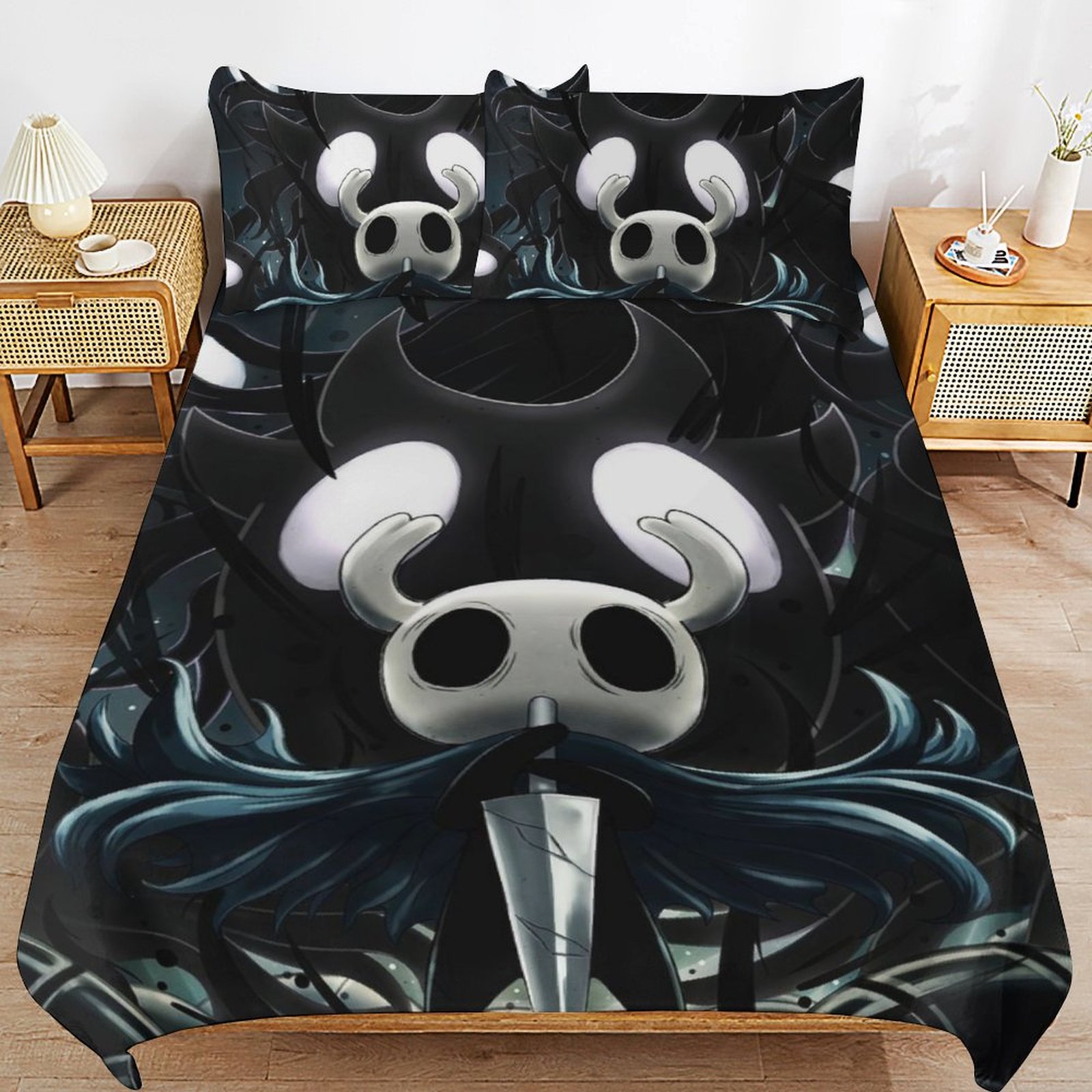 Hollow Knight Duvet Cover 3 Piece Bedding Set,Teen Comforter Cover Set ...