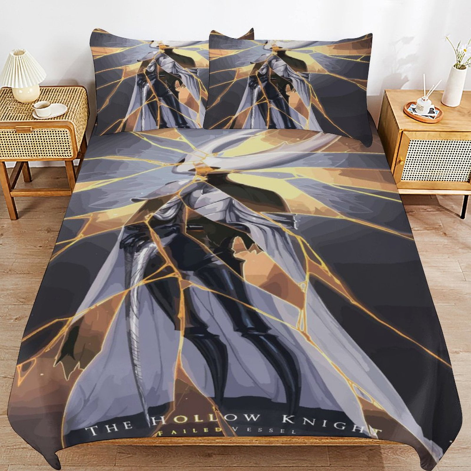 Hollow Knight Duvet Cover 3 Piece Bedding Set,Teen Comforter Cover Set ...