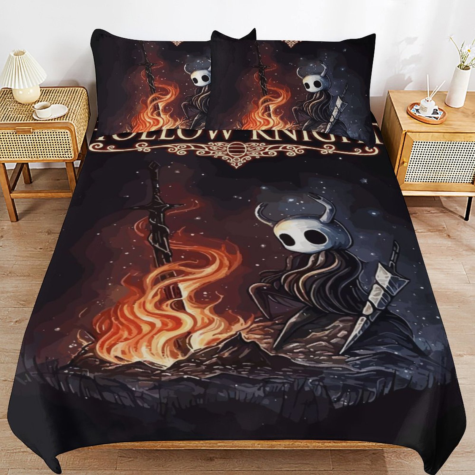 Hollow Knight Duvet Cover 3 Piece Bedding Set,Teen Comforter Cover Set ...