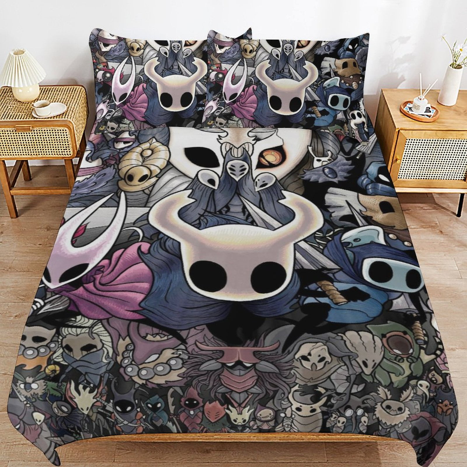 Hollow Knight Duvet Cover 3 Piece Bedding Set,Teen Comforter Cover Set ...
