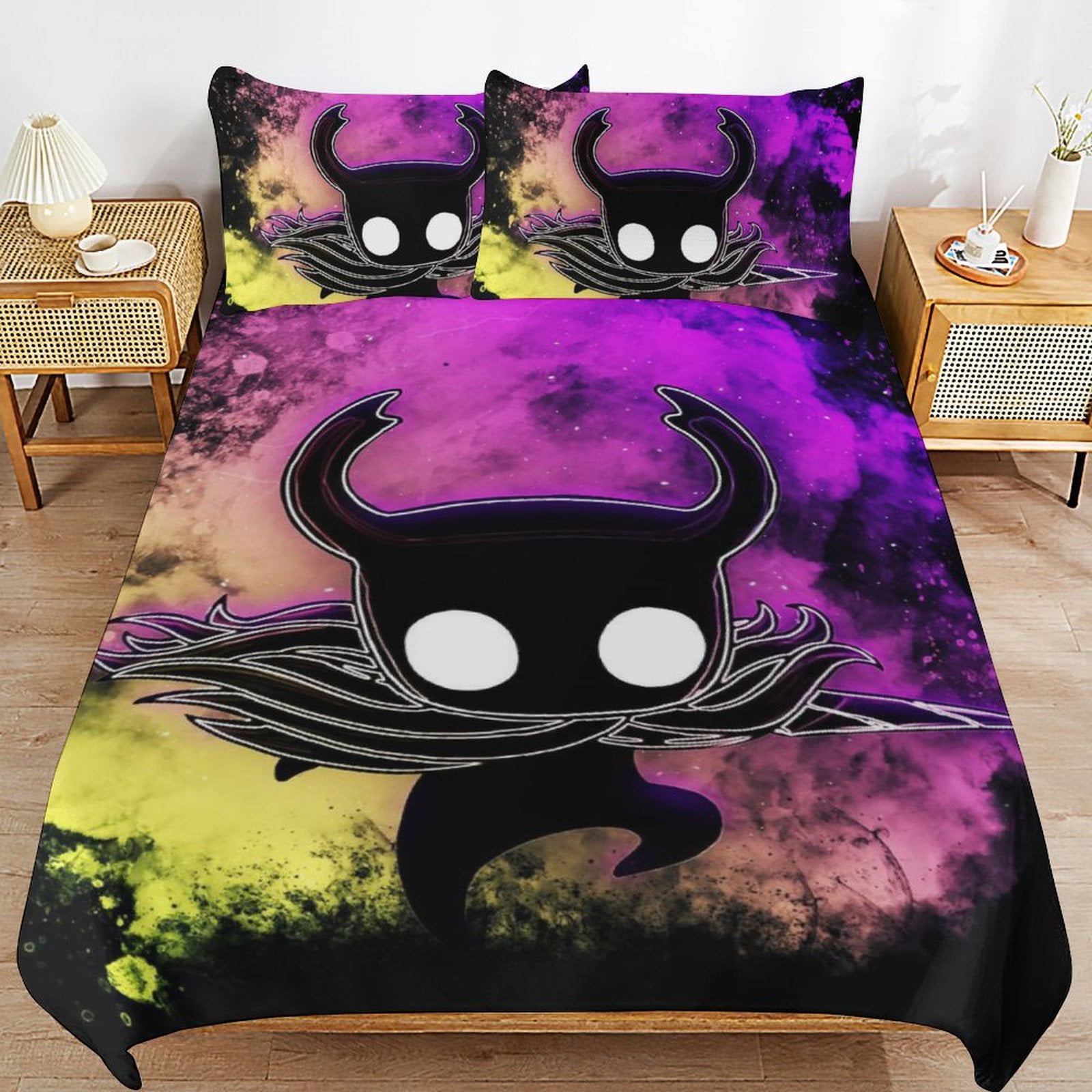 Hollow Knight Duvet Cover 3 Piece Bedding Set,Teen Comforter Cover Set ...