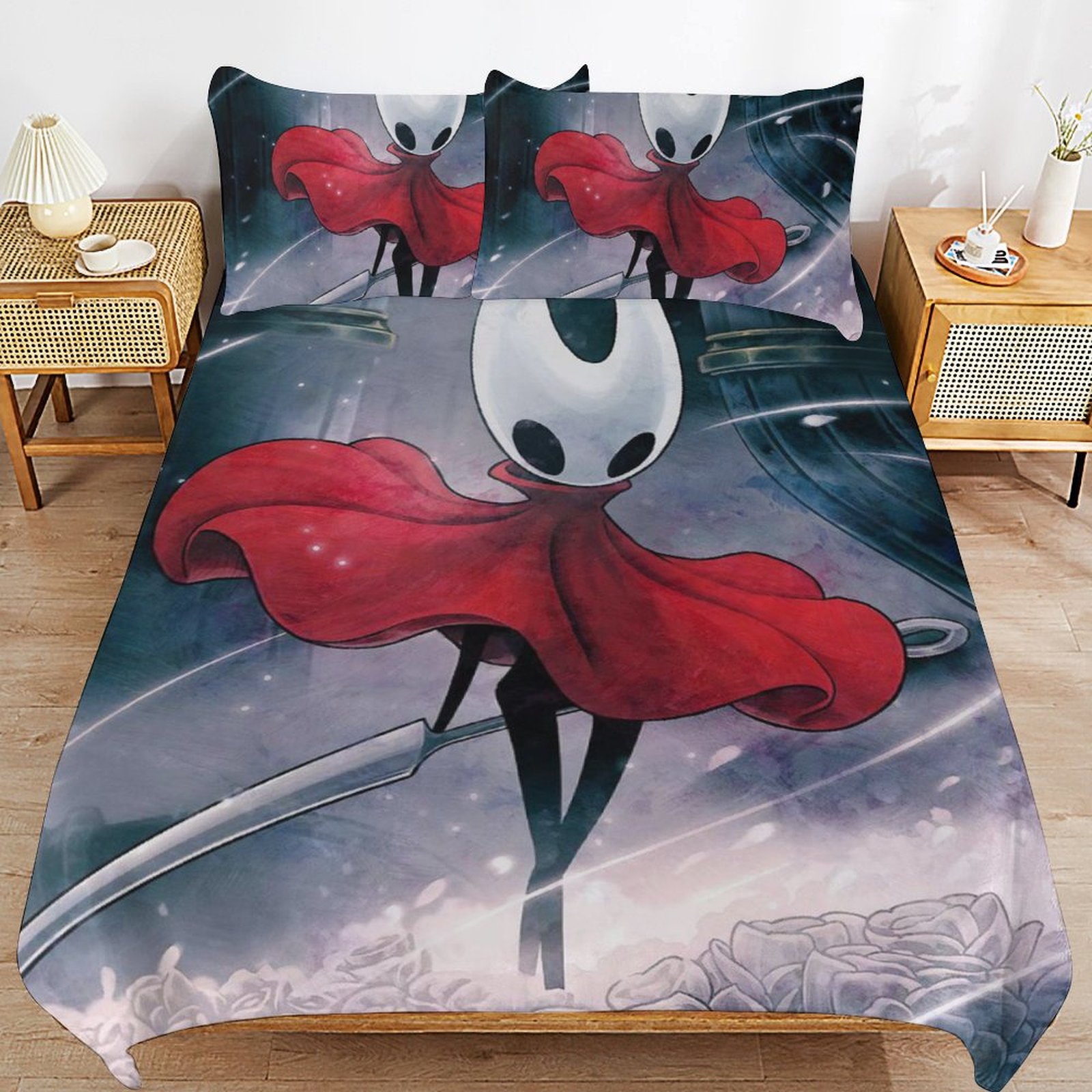 Hollow Knight Duvet Cover 3 Piece Bedding Set,Teen Comforter Cover Set ...