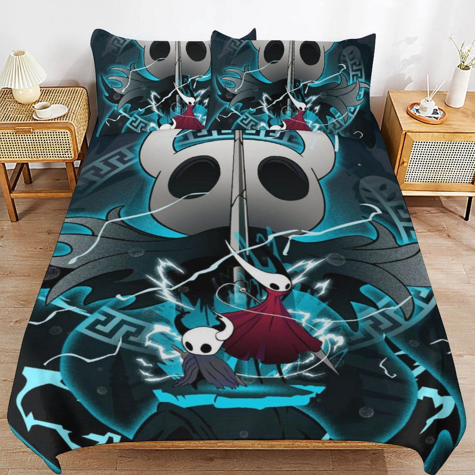 Hollow Knight Duvet Cover 3 Piece Bedding Set,Teen Comforter Cover Set ...