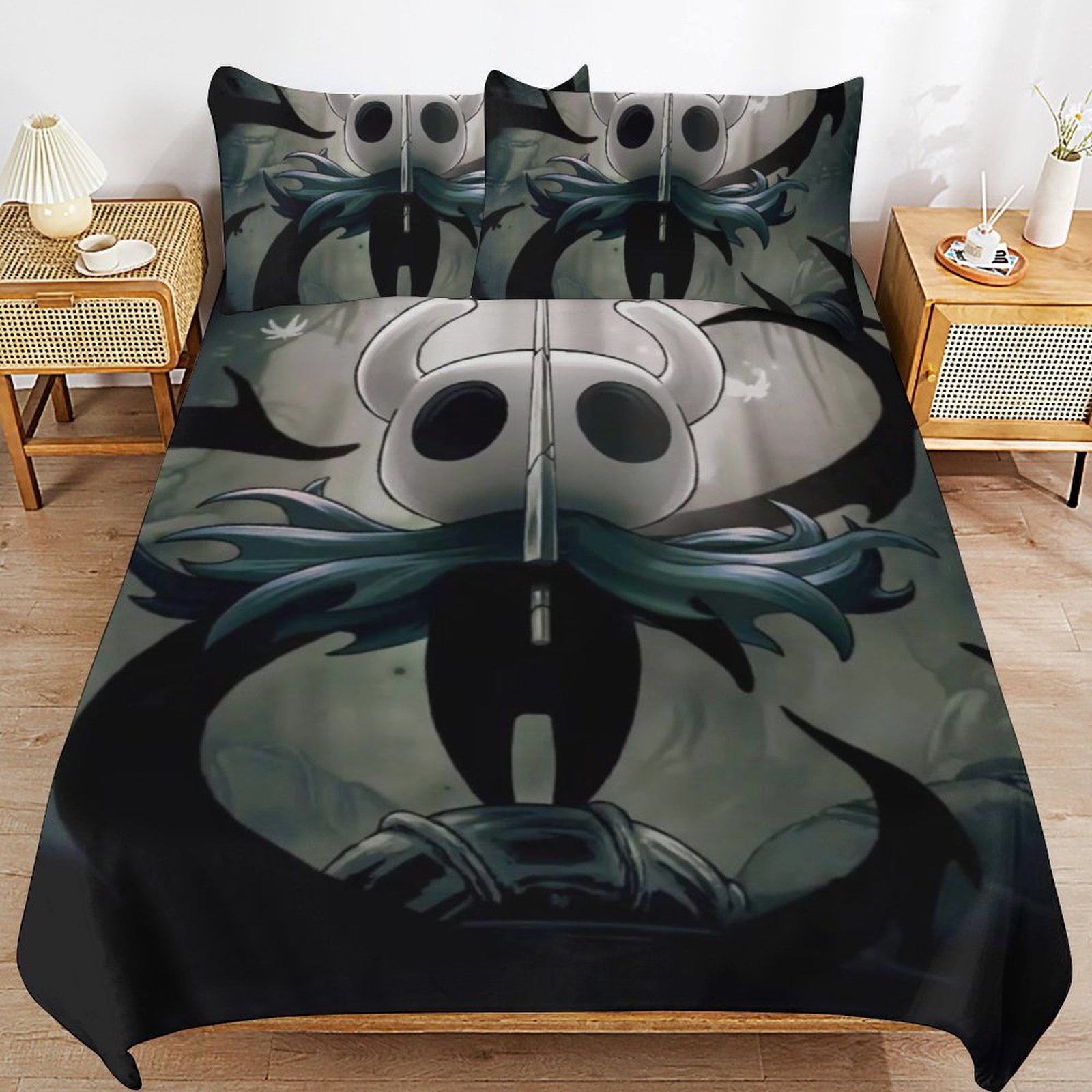 Hollow Knight Duvet Cover 3 Piece Bedding Set,Teen Comforter Cover Set ...