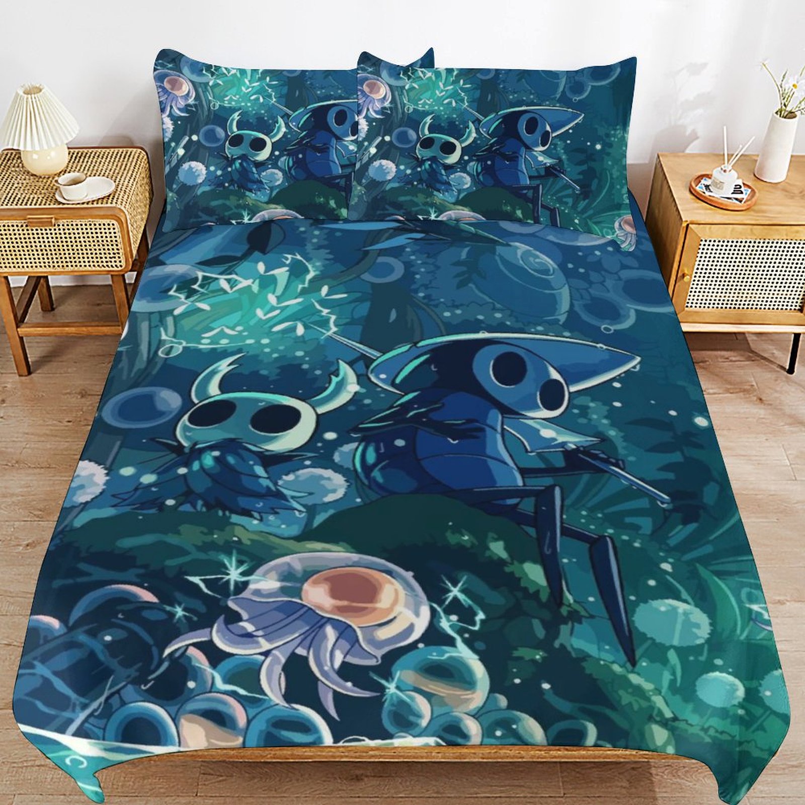 Hollow Knight Duvet Cover 3 Piece Bedding Set,Teen Comforter Cover Set ...