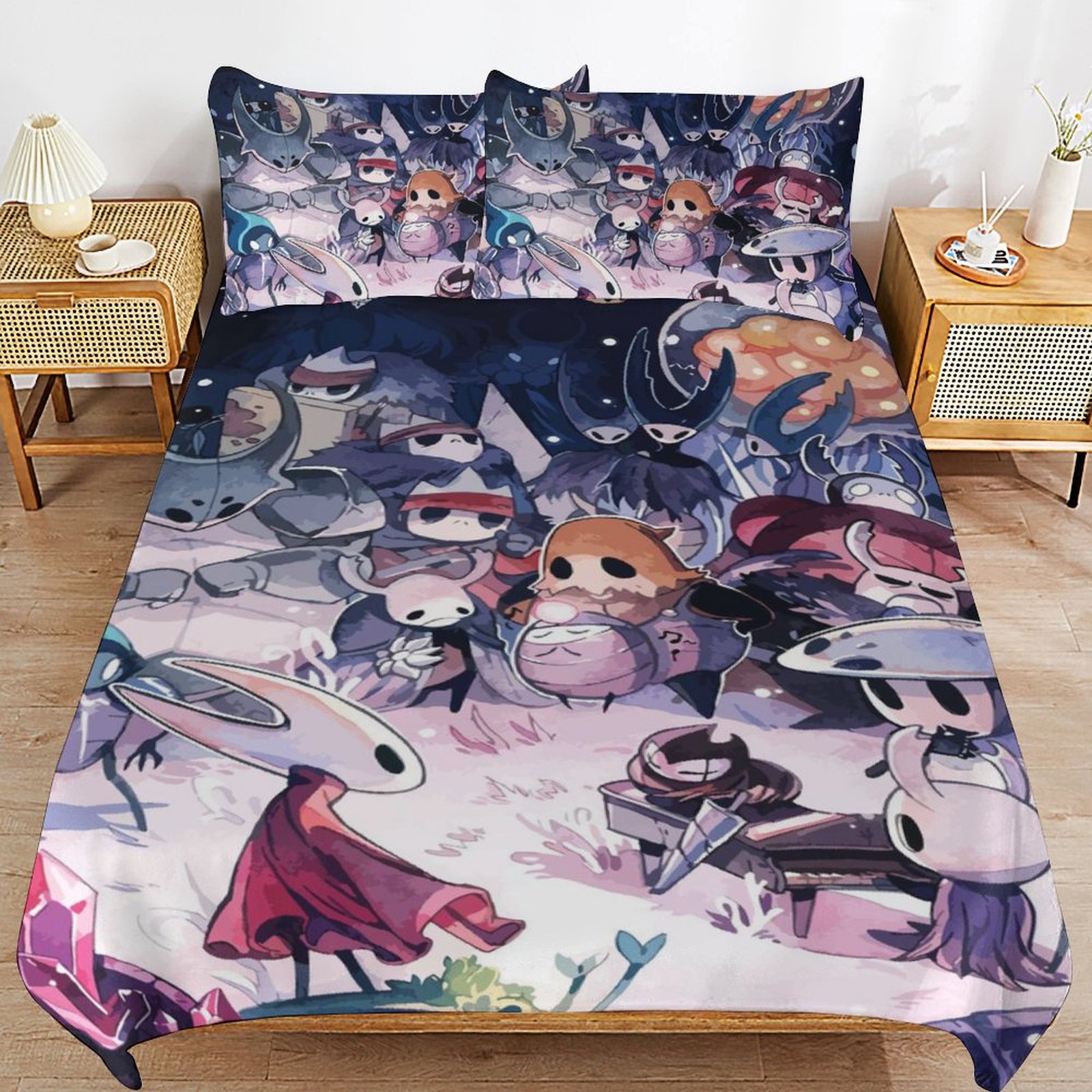 Hollow Knight Duvet Cover 3 Piece Bedding Set,Teen Comforter Cover Set ...