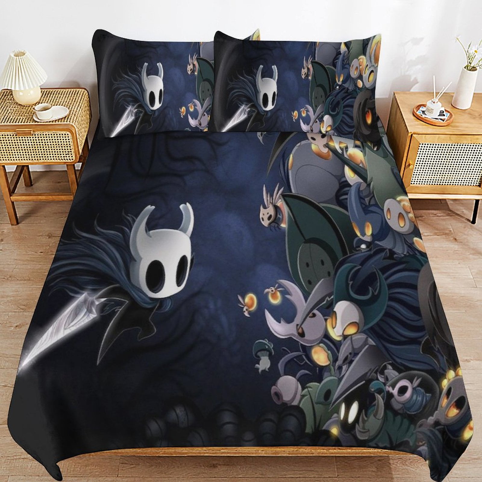 Hollow Knight Duvet Cover 3 Piece Bedding Set,Teen Comforter Cover Set ...