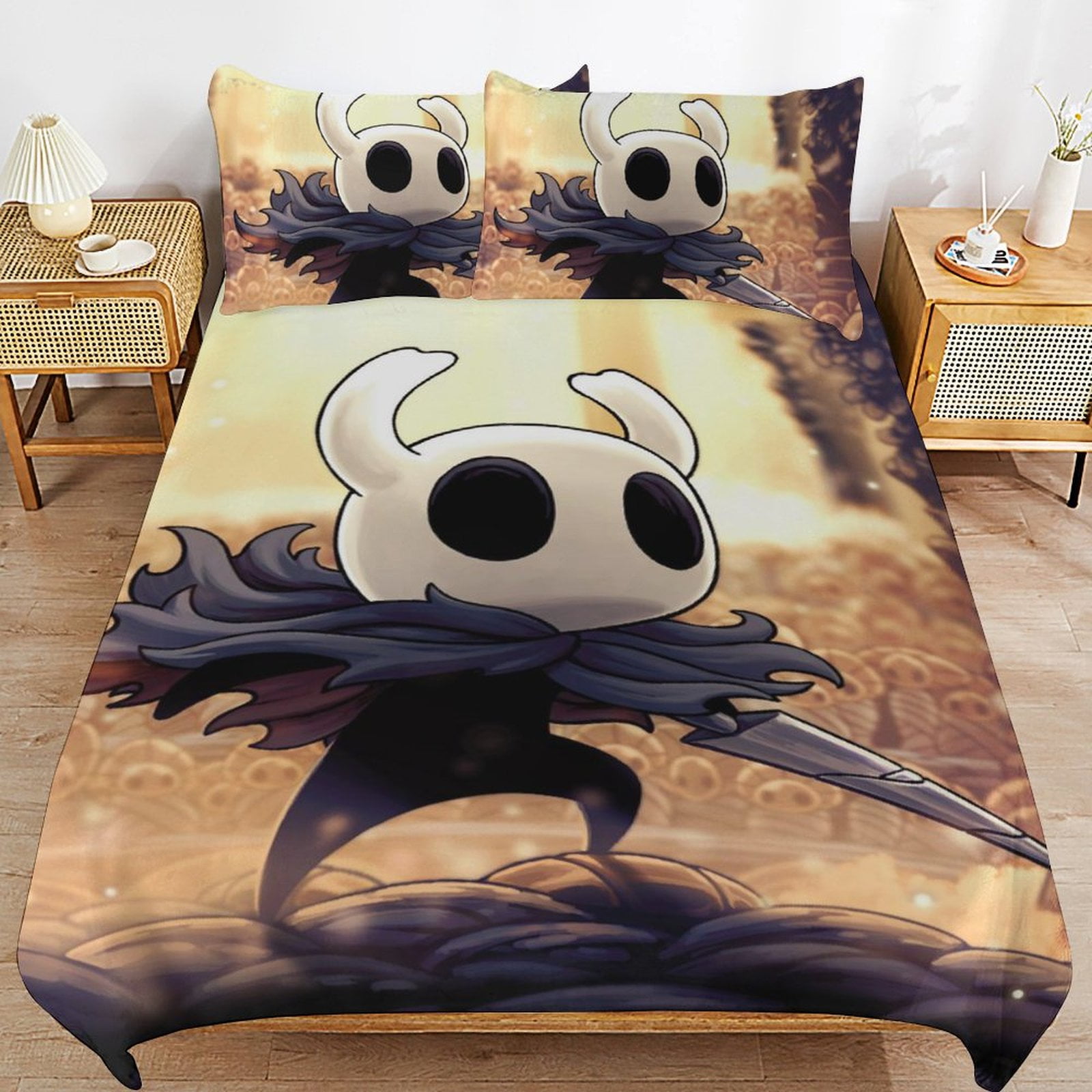 Hollow Knight Duvet Cover 3 Piece Bedding Set,Teen Comforter Cover Set ...