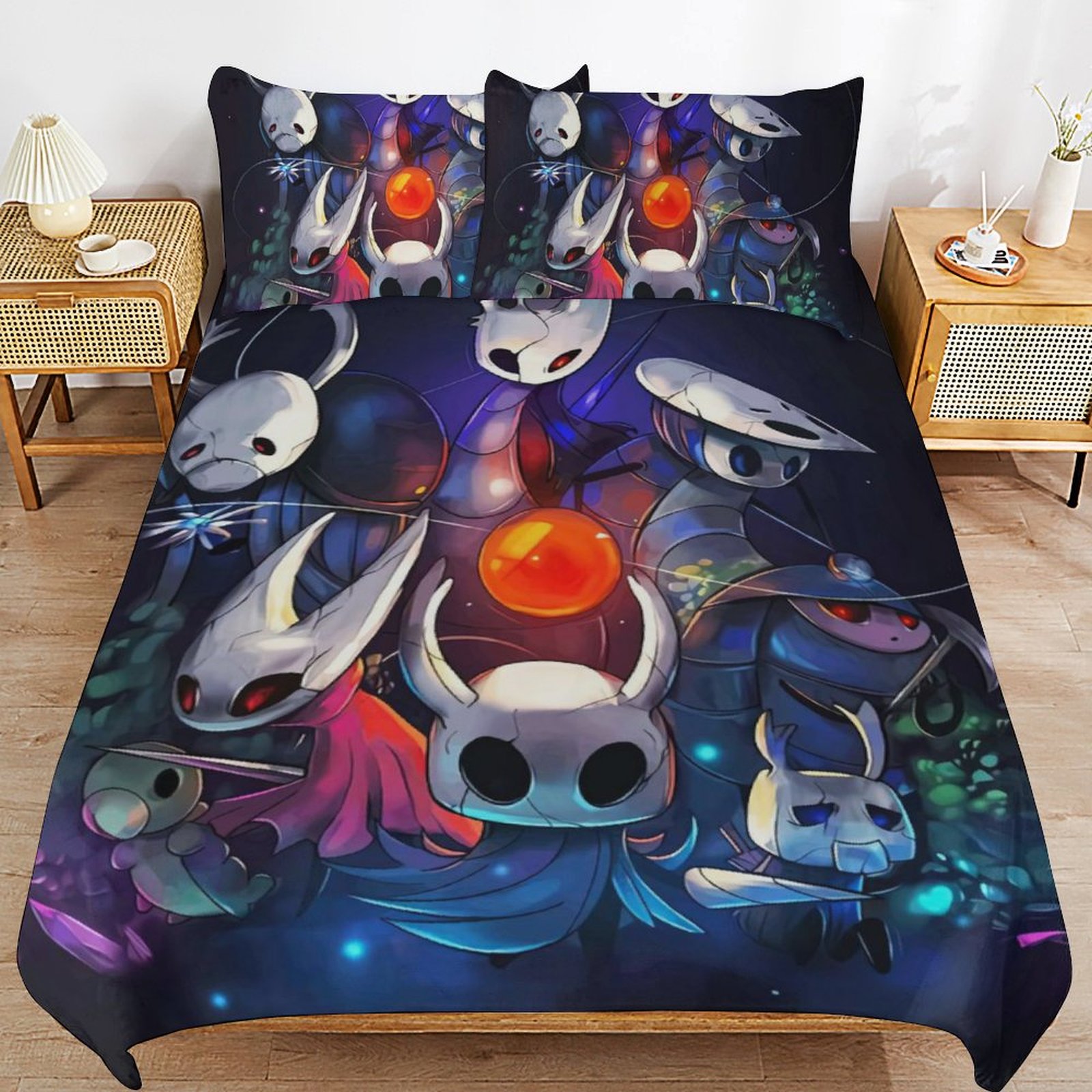 Hollow Knight Duvet Cover 3 Piece Bedding Set,Teen Comforter Cover Set ...