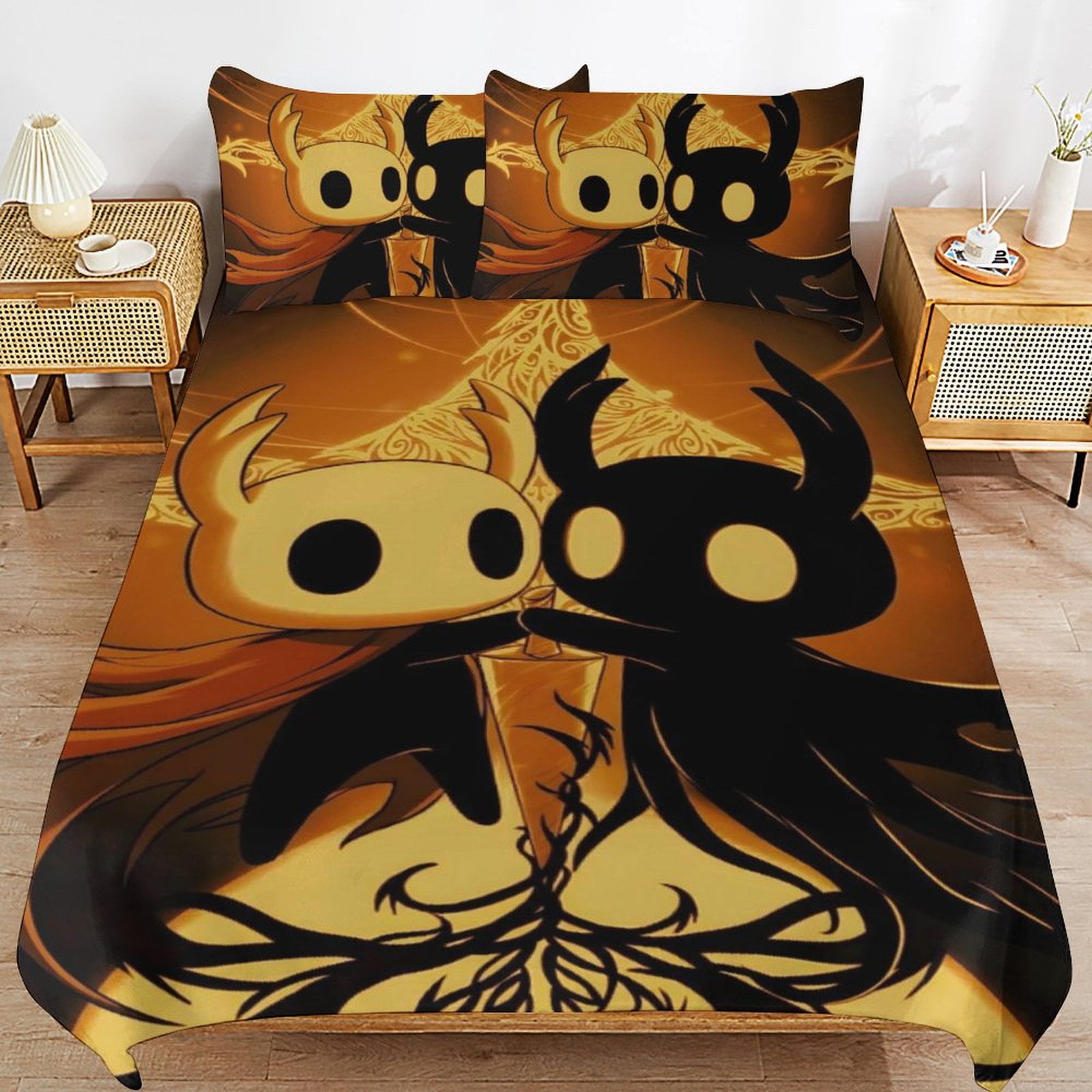 Hollow Knight Duvet Cover 3 Piece Bedding Set,Teen Comforter Cover Set ...