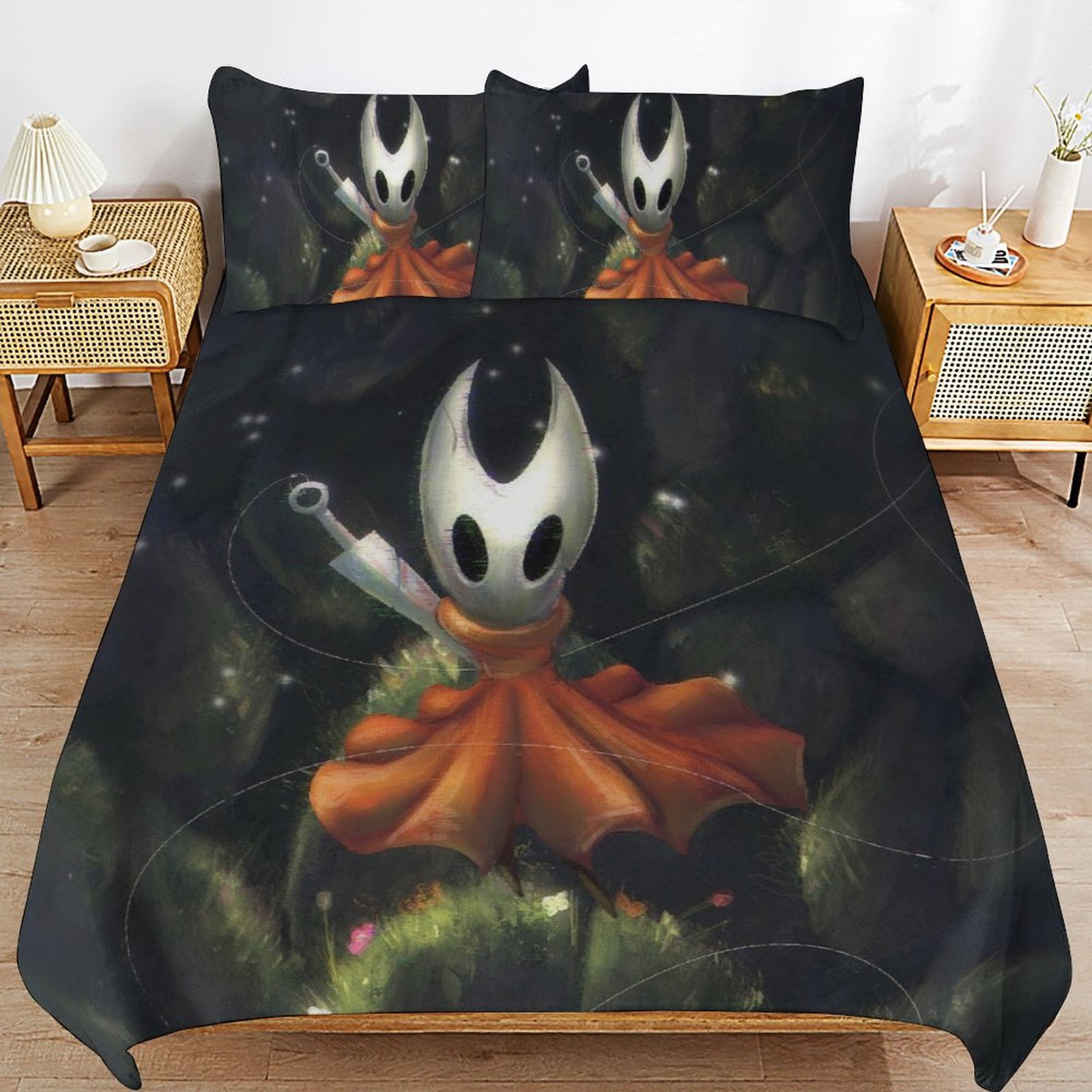 Hollow Knight Duvet Cover 3 Piece Bedding Set,Teen Comforter Cover Set ...