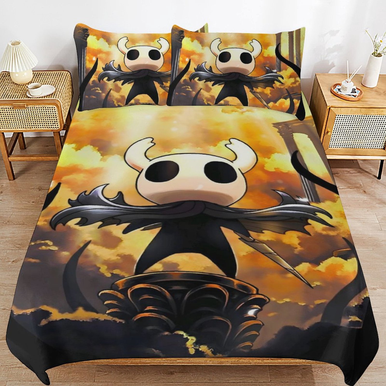 Hollow Knight Duvet Cover 3 Piece Bedding Set,Teen Comforter Cover Set ...
