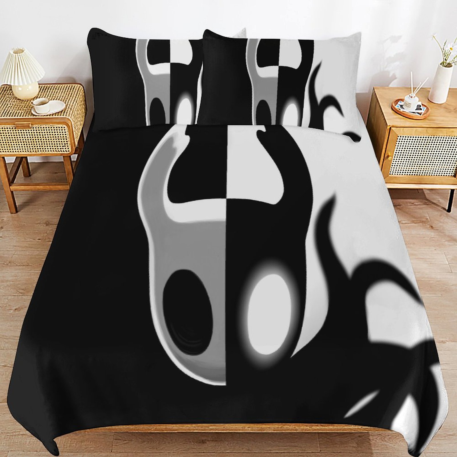 Hollow Knight Duvet Cover 3 Piece Bedding Set,Teen Comforter Cover Set ...