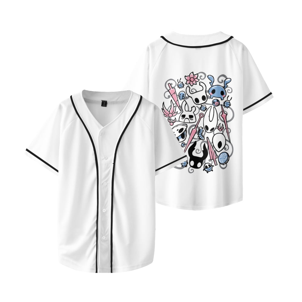 Hollow Knight Game Merch Jersey Button Down Shirts Short Sleeve Hip Hop ...