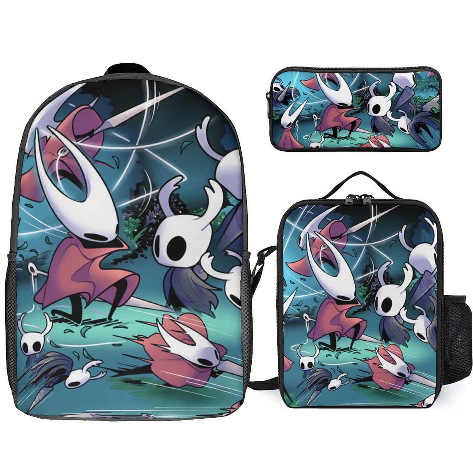 Hollow Knight Hornet Schoolbag With Lunch Bag Pencil Case Set Unisex ...