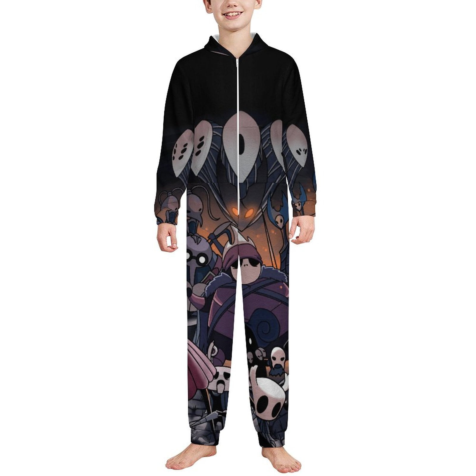 Hollow Knight Kids Hooded Union Suit Pajama Onesie Blanket Sleeper for ...