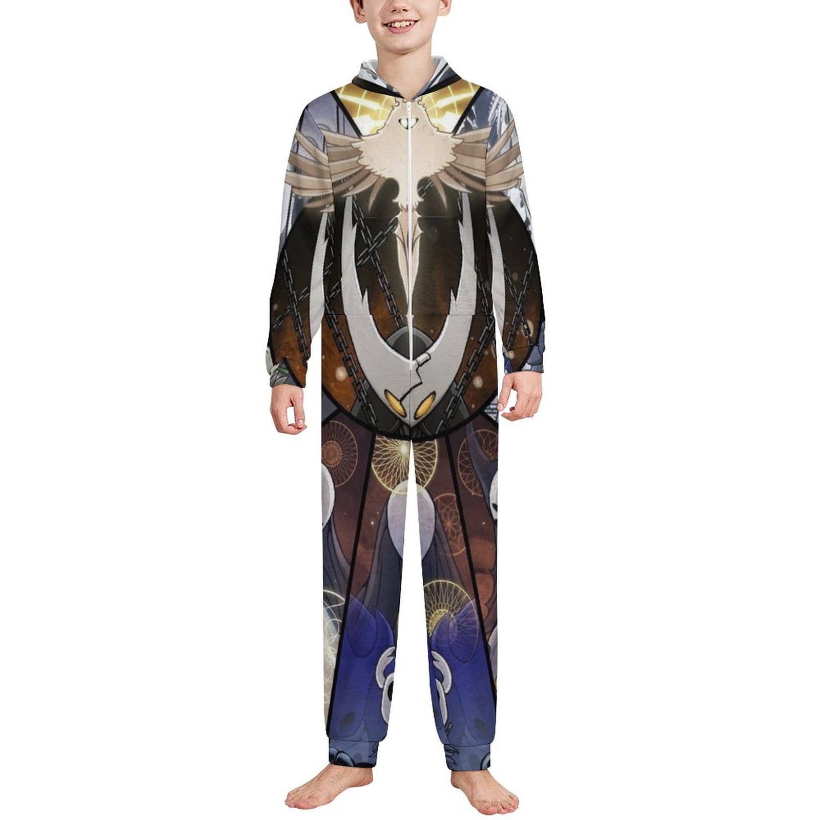 Hollow Knight Kids Hooded Union Suit Pajama Onesie Blanket Sleeper for ...