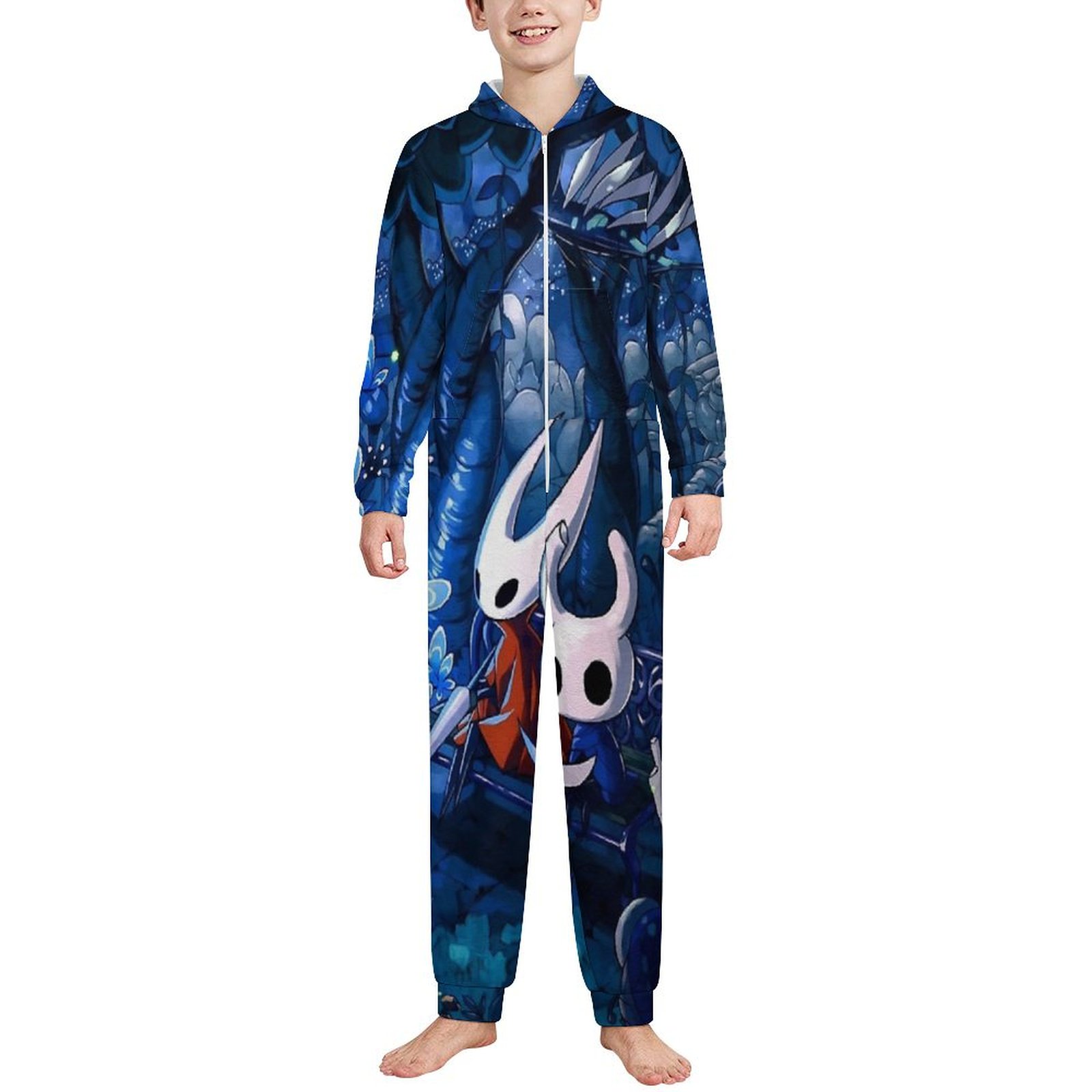 Hollow Knight Kids Hooded Union Suit Pajama Onesie Blanket Sleeper for ...