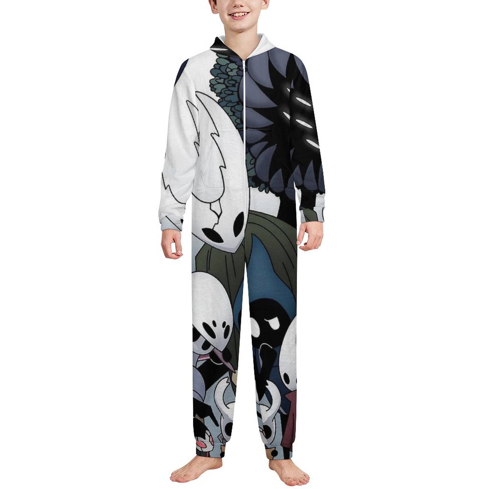 Hollow Knight Kids Hooded Union Suit Pajama Onesie Blanket Sleeper for ...