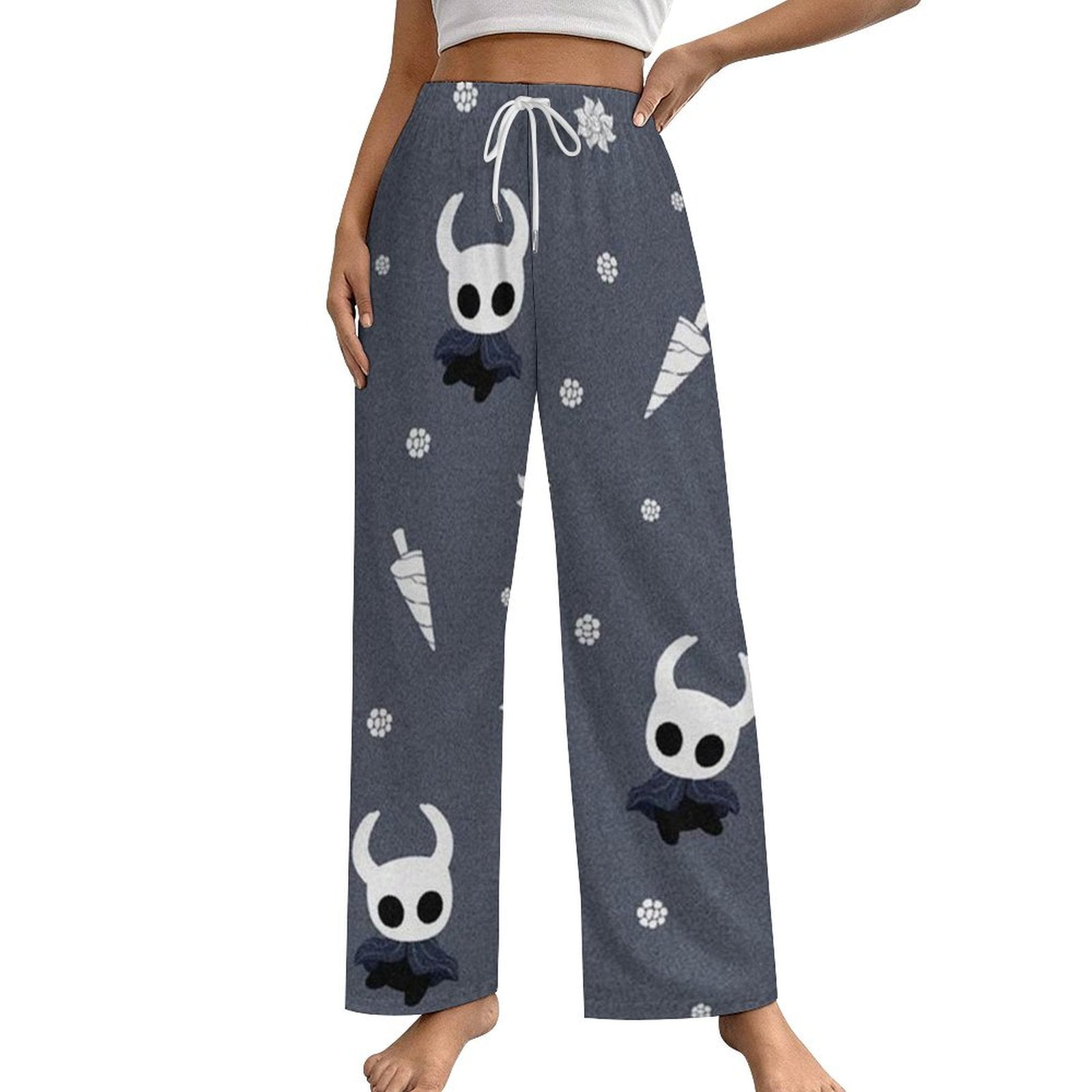 Hollow Knight Pattern Home Pajama Pants For Womens Comfortable Soft ...