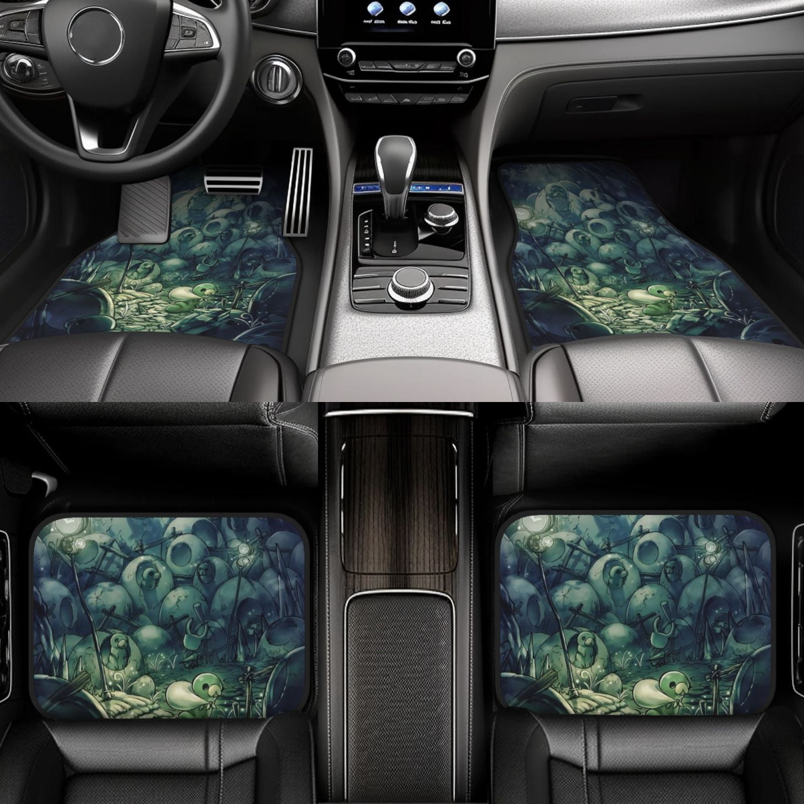 Hollow Knight Set Of 4 Universal Front And Rear Floor Mats With Non ...