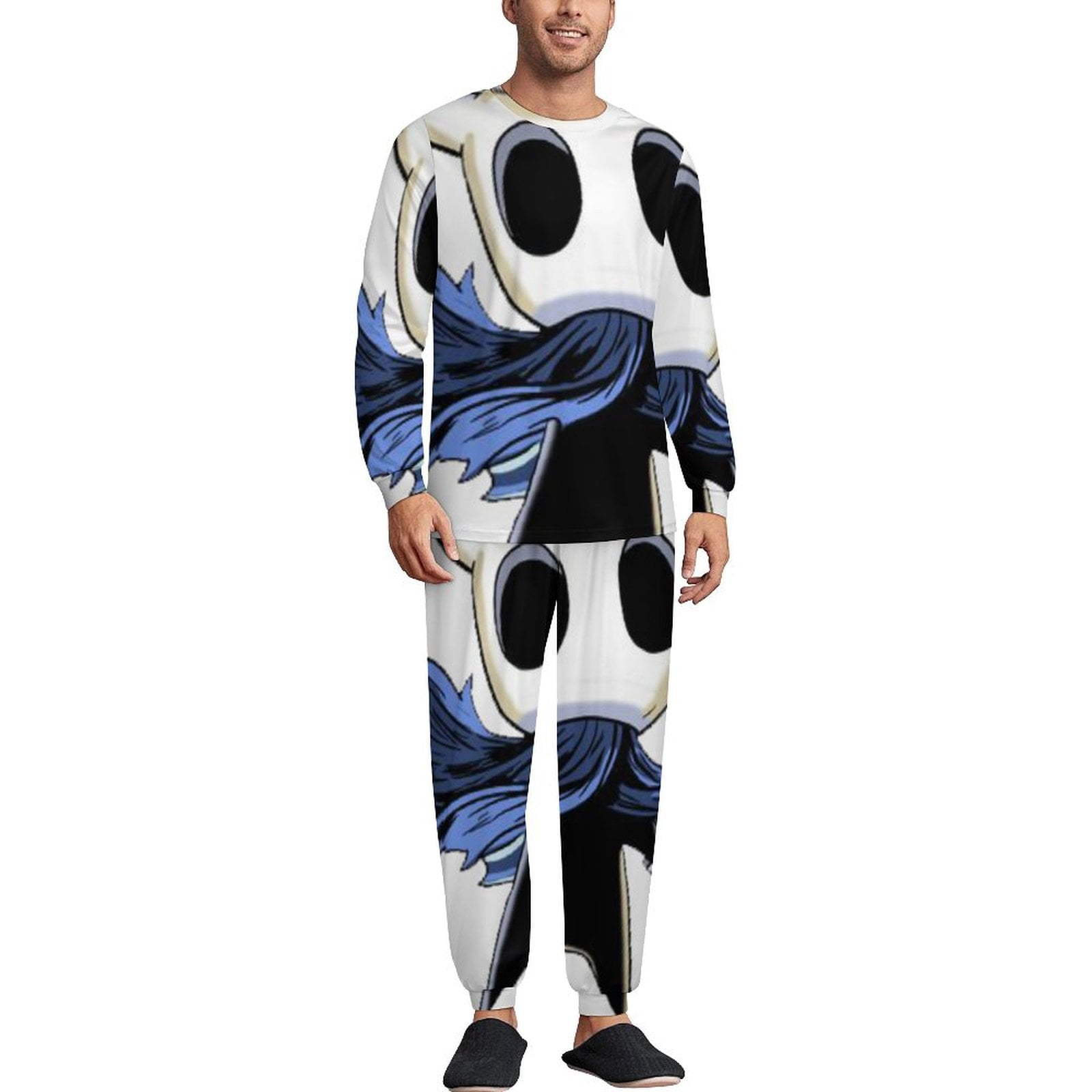 Hollow Knight Unisex Adults Round Neck Pajama Set Two Piece Set Pajama ...