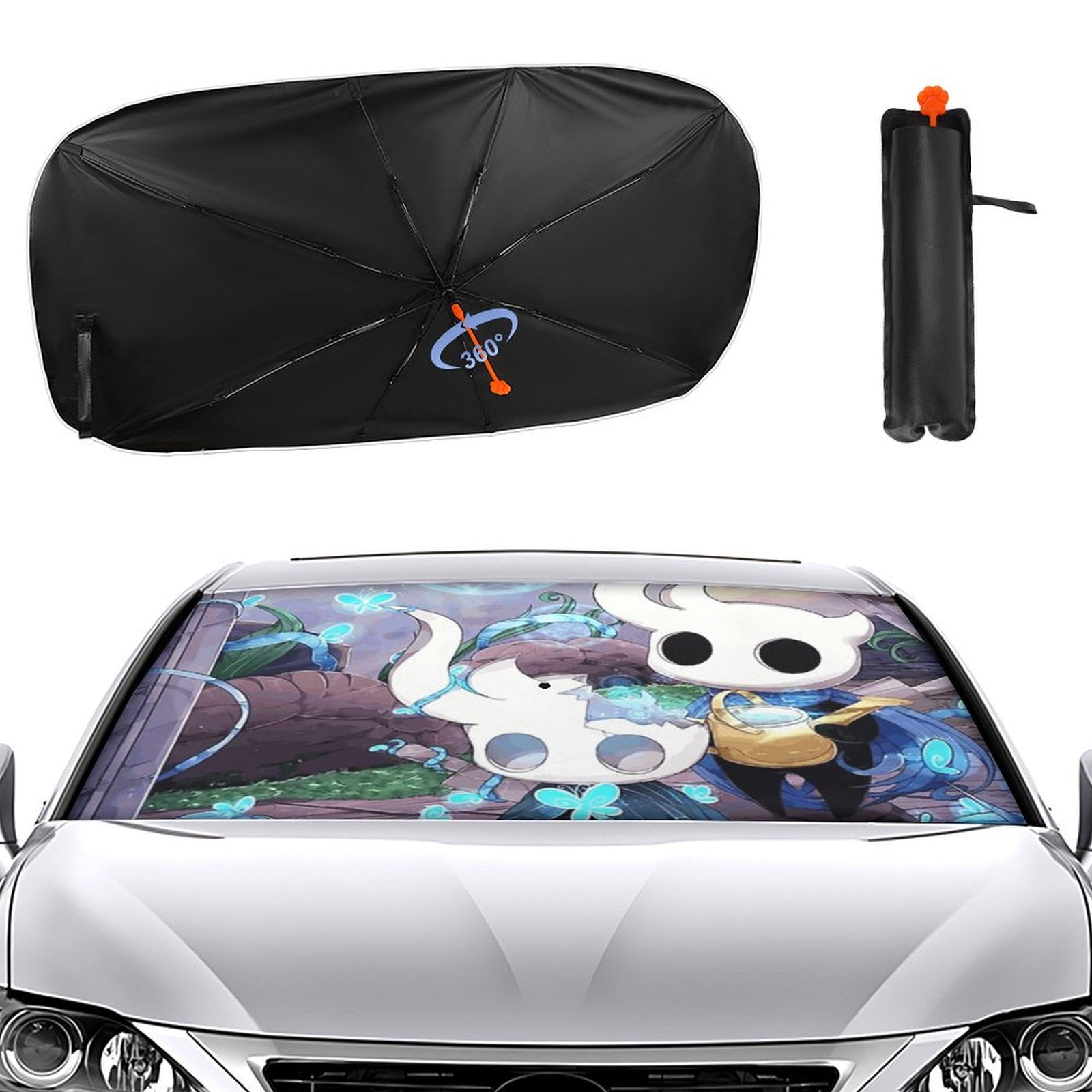 Hollow Knight Windshield Sun Shade Umbrella - Foldable Car Window ...