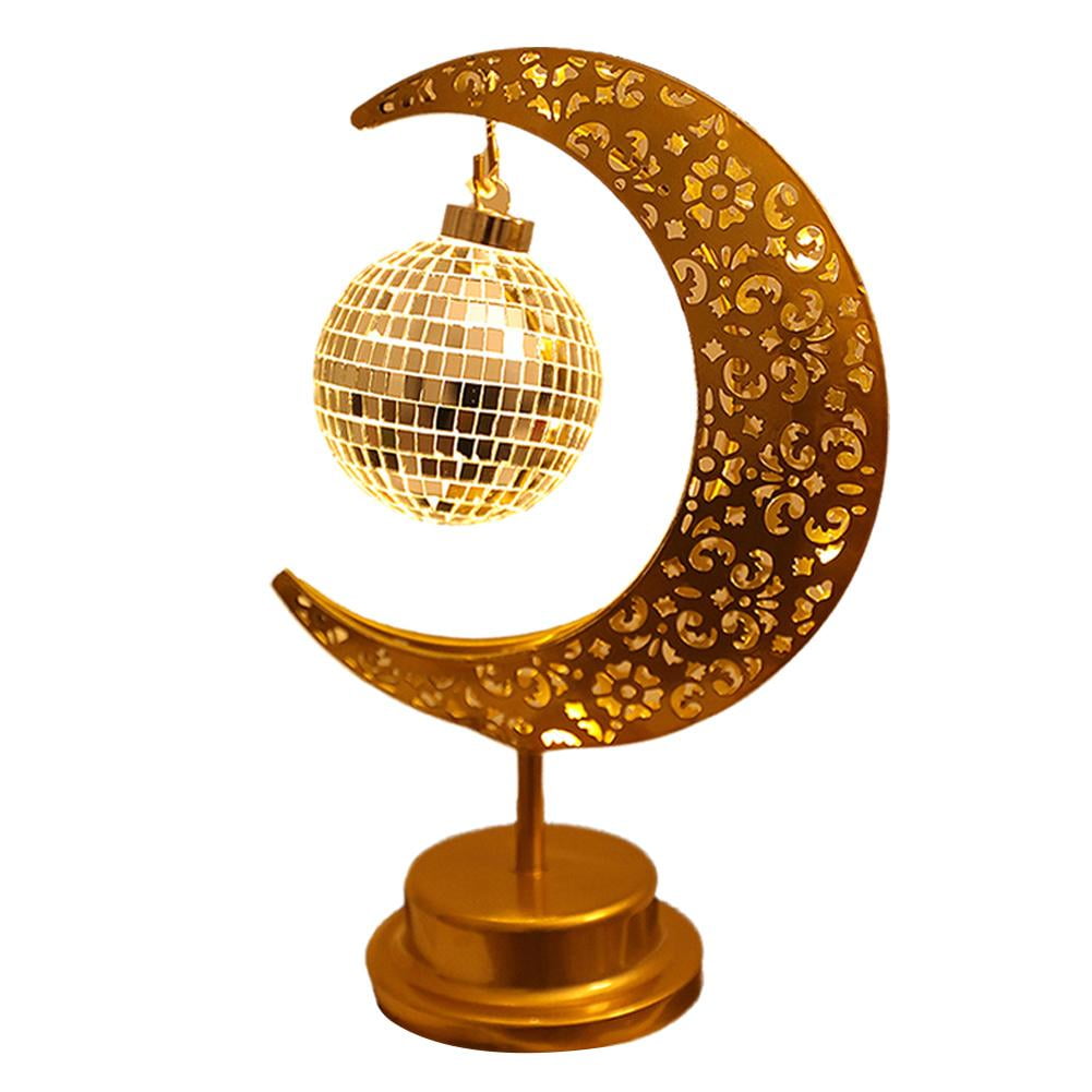 Hollow LED Moonlight Lamp - Golden Warm White, Battery Powered, Perfect ...