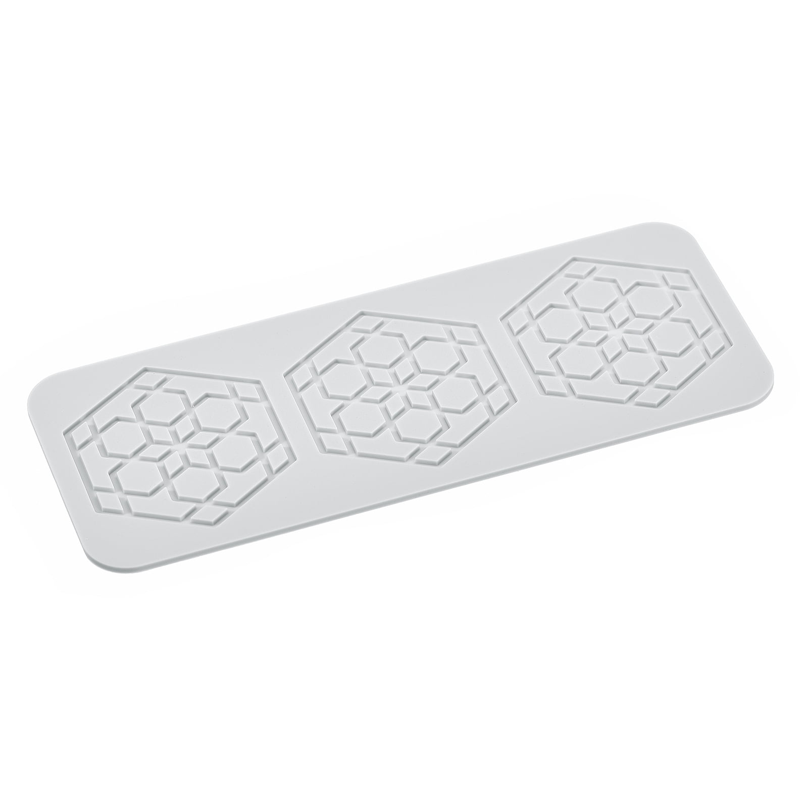 Hollow Leaf Silicone Mould Candy Mould 3D Hollow Hexagon 230*95*3mm for Cake Decorating ...