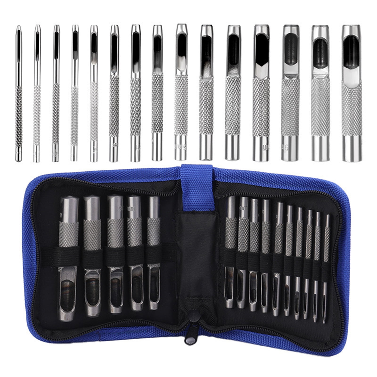 Hollow Leather Craft Punching Tool Heavy Duty Alloy Round Hole Puncher ...