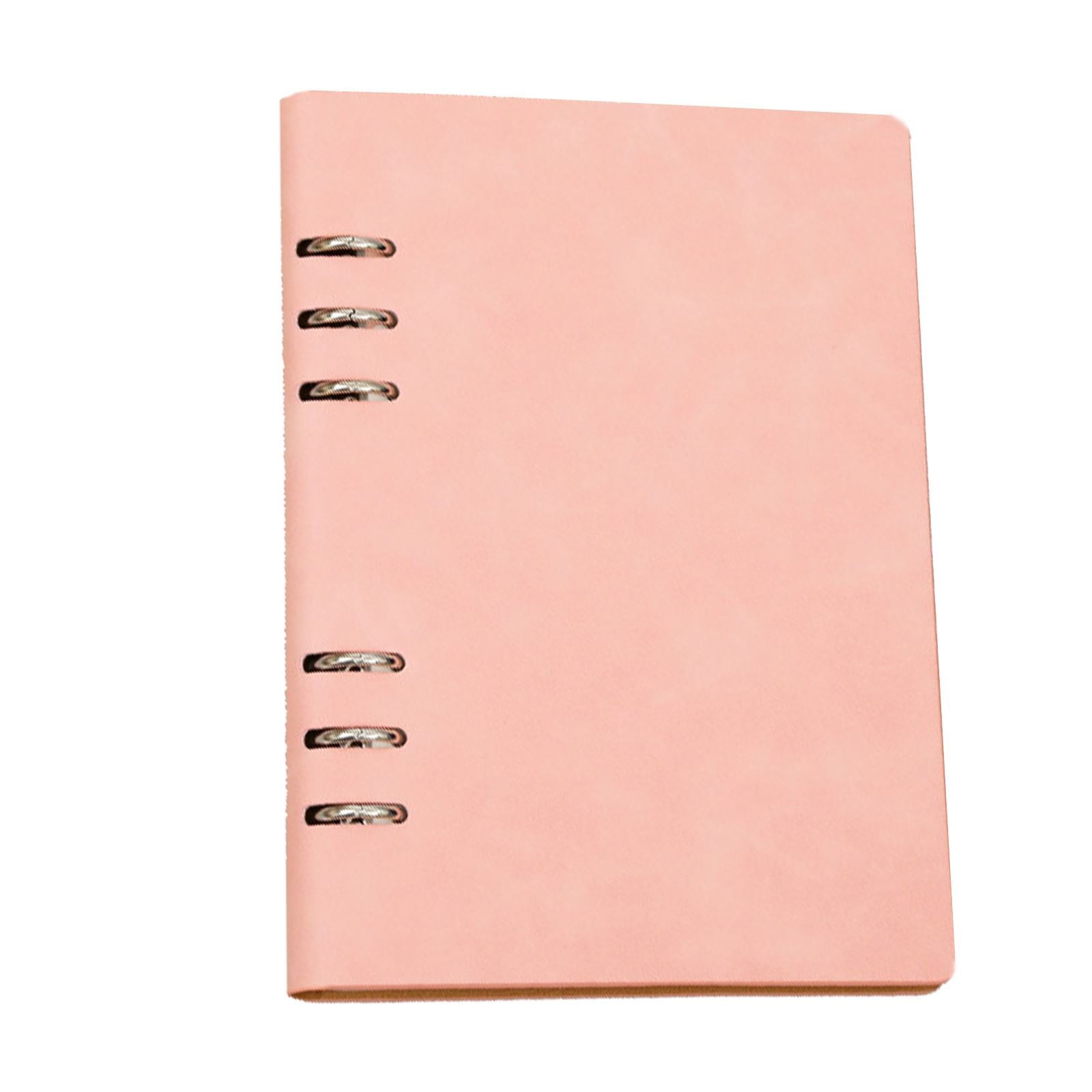 Hollow Leather Metal Hardcover Refillable 6 Ring Diary Notebook ...
