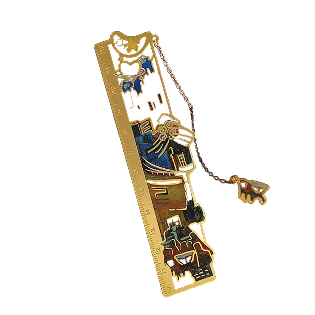 Hollow Metal Bookmarks Book Mark Book Page Marker Pendant Bookmarks ...
