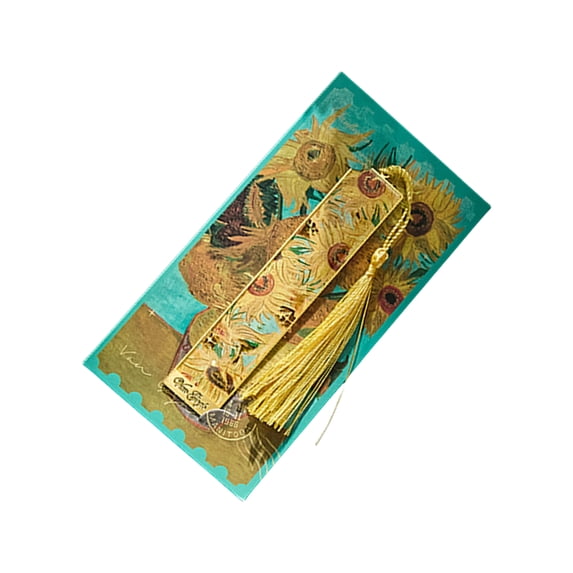 Hollow Metal Bookmarks Book Page Marker Oil Painting Theme Book Marker ...