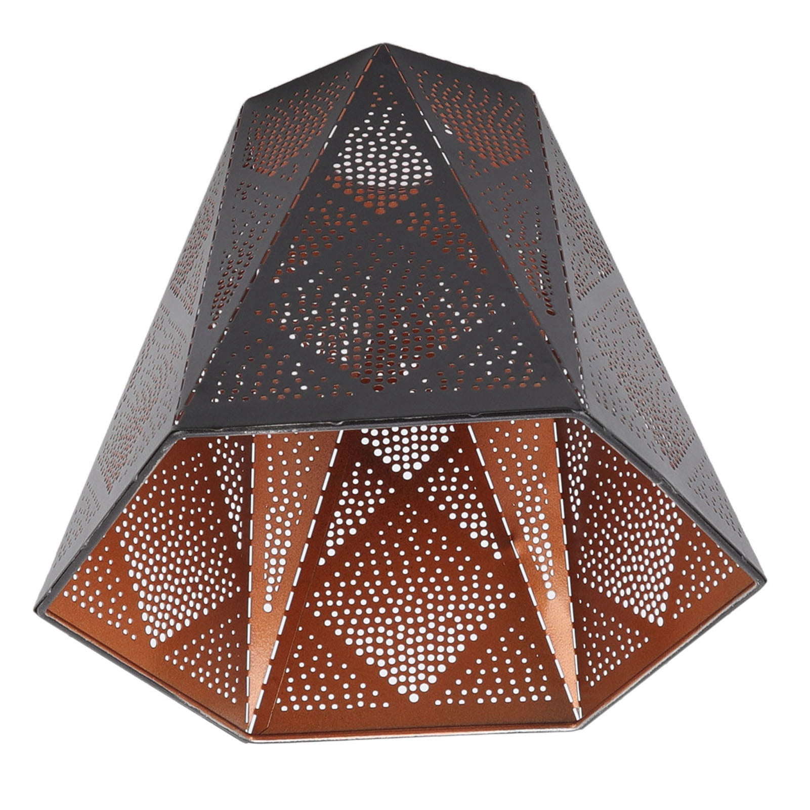 Hollow Metal Lamp Shade, Wrought Iron Design For E27/E26 Bulbs, Modern ...