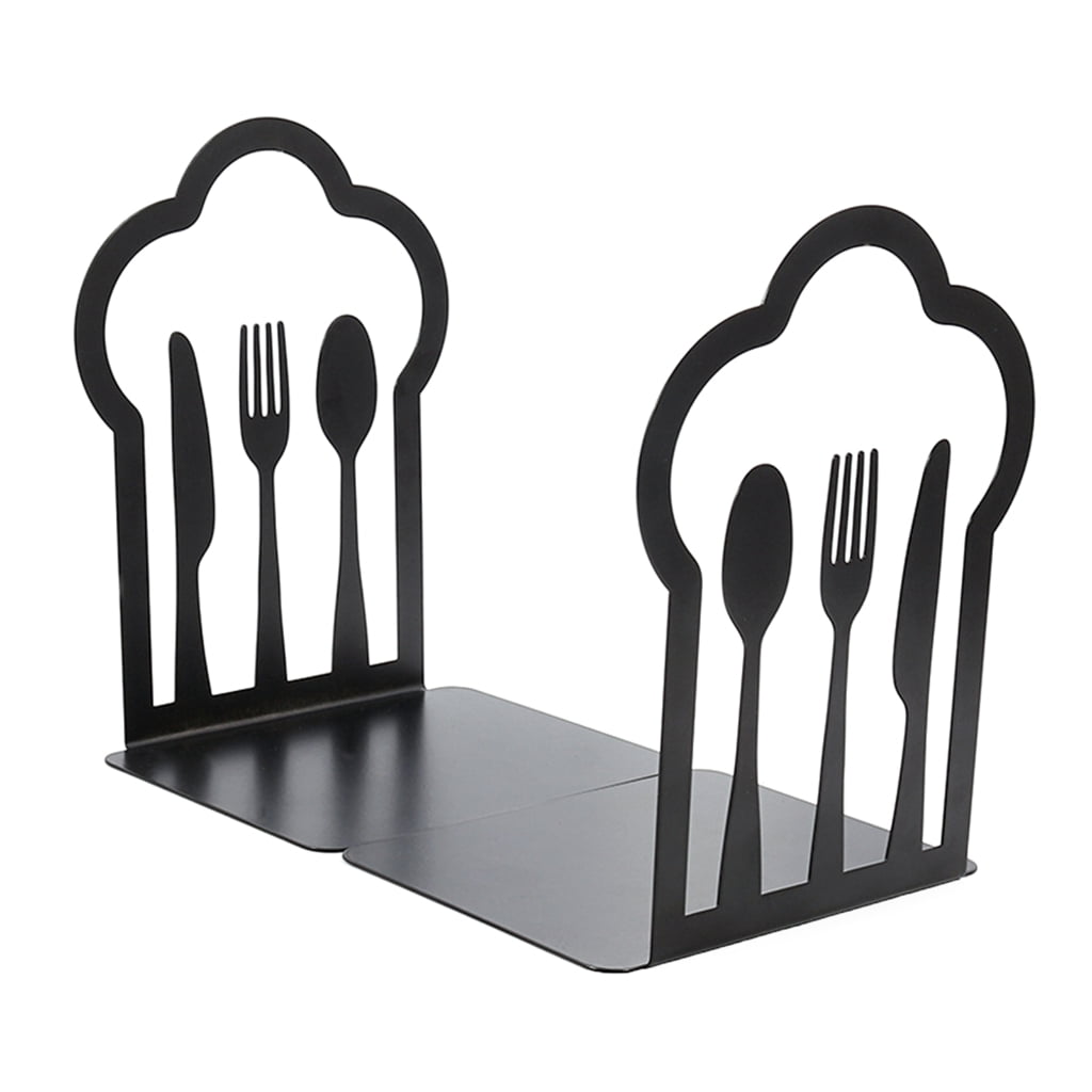 Hollow Out Bookends Metal Bookshelfs for Displaying Books, Music Sheets ...