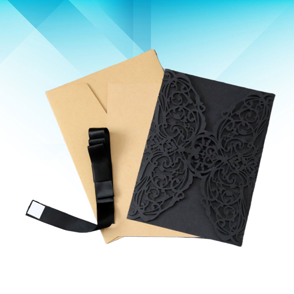 LIOOBO holiday party invitations invitation cards black 10Pack ...