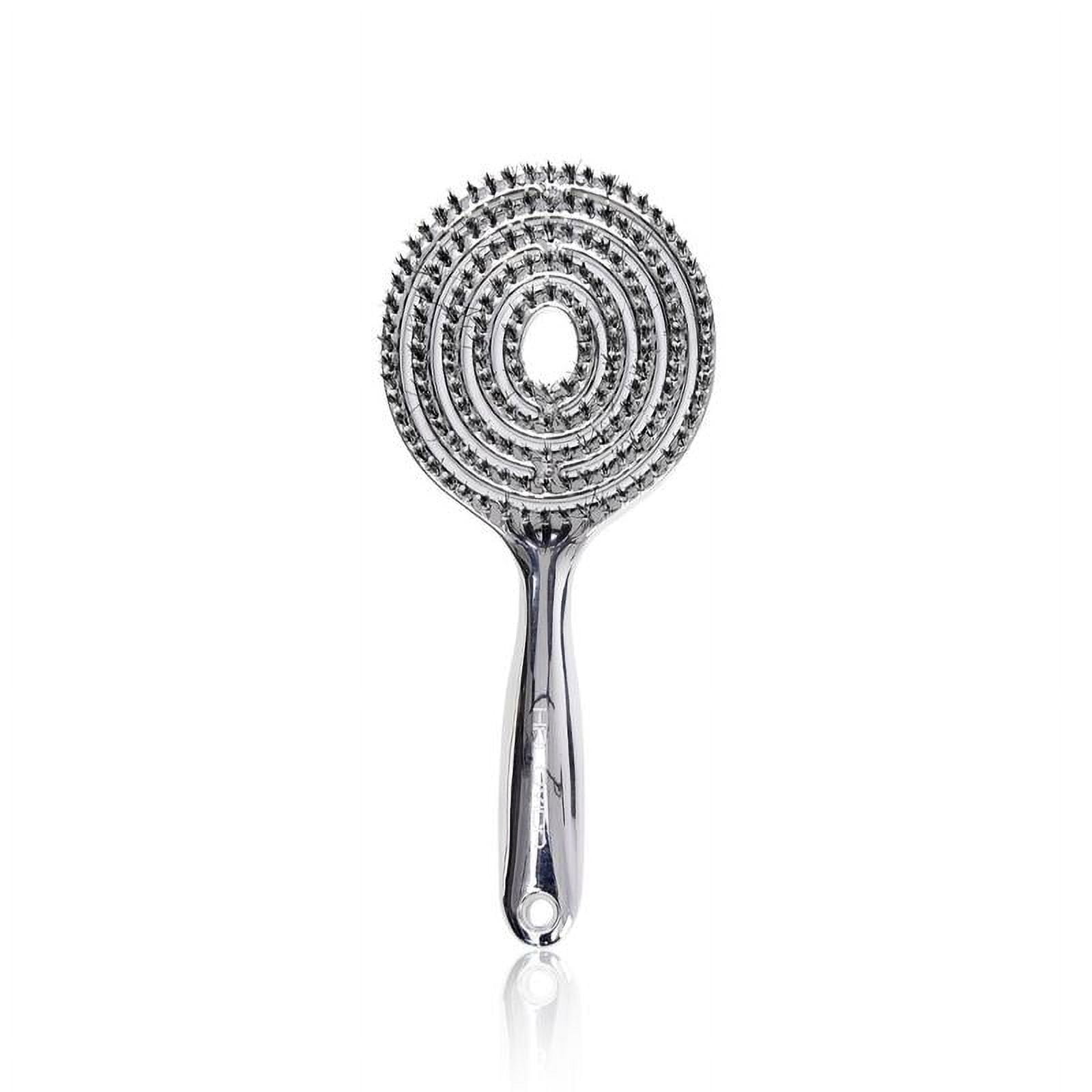 Hollow Round Bristle Brush - Anti-Static Massage Brush for Enhanced ...