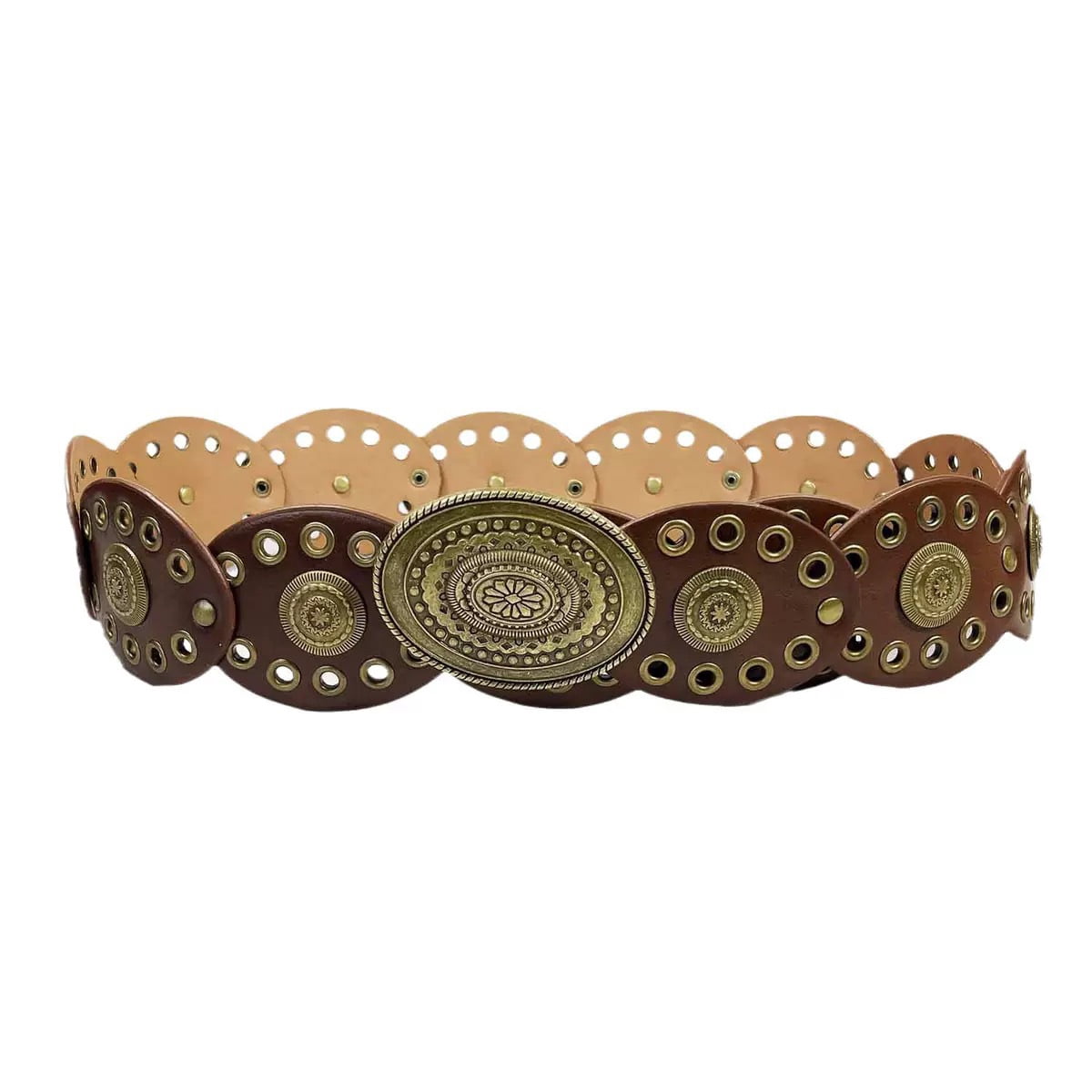 Hollow Western Disc Belt for Dress Boho Concho Belt Vintage Country ...