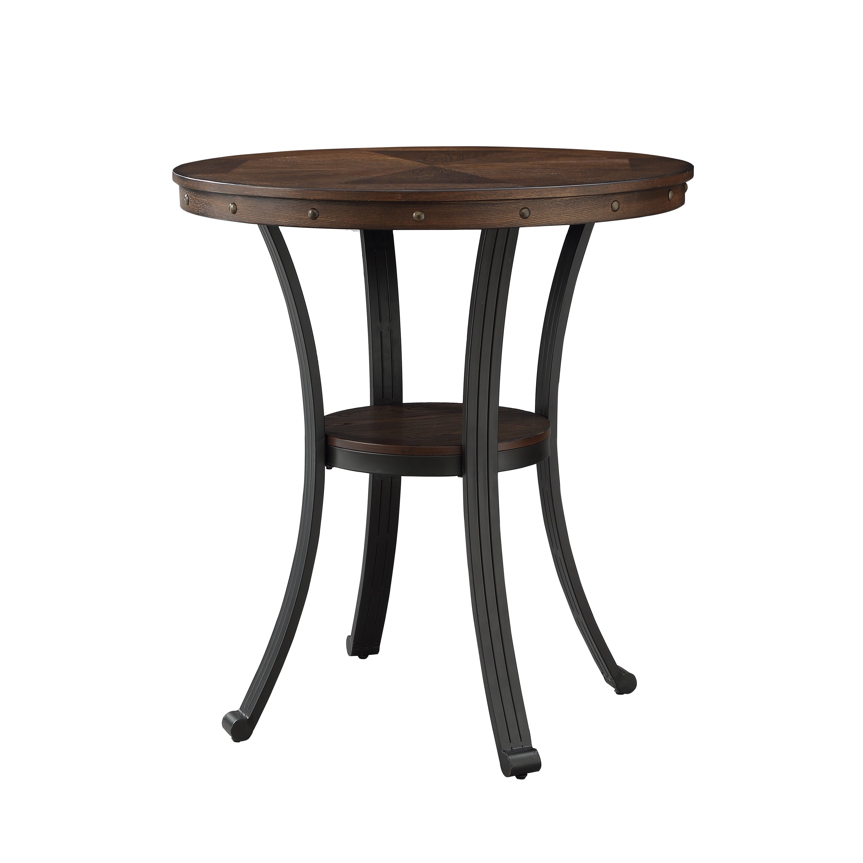 Holloway 36" Round Pub Table, Rustic Umber - Walmart.com
