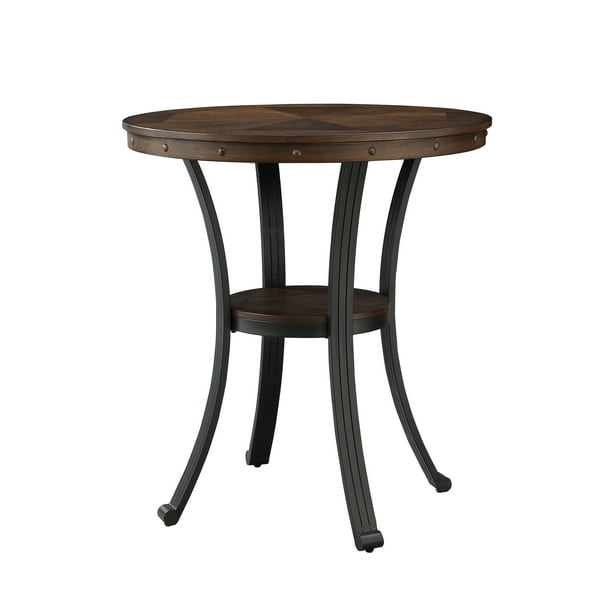 Holloway 36" Round Pub Table, Rustic Umber - Walmart.com