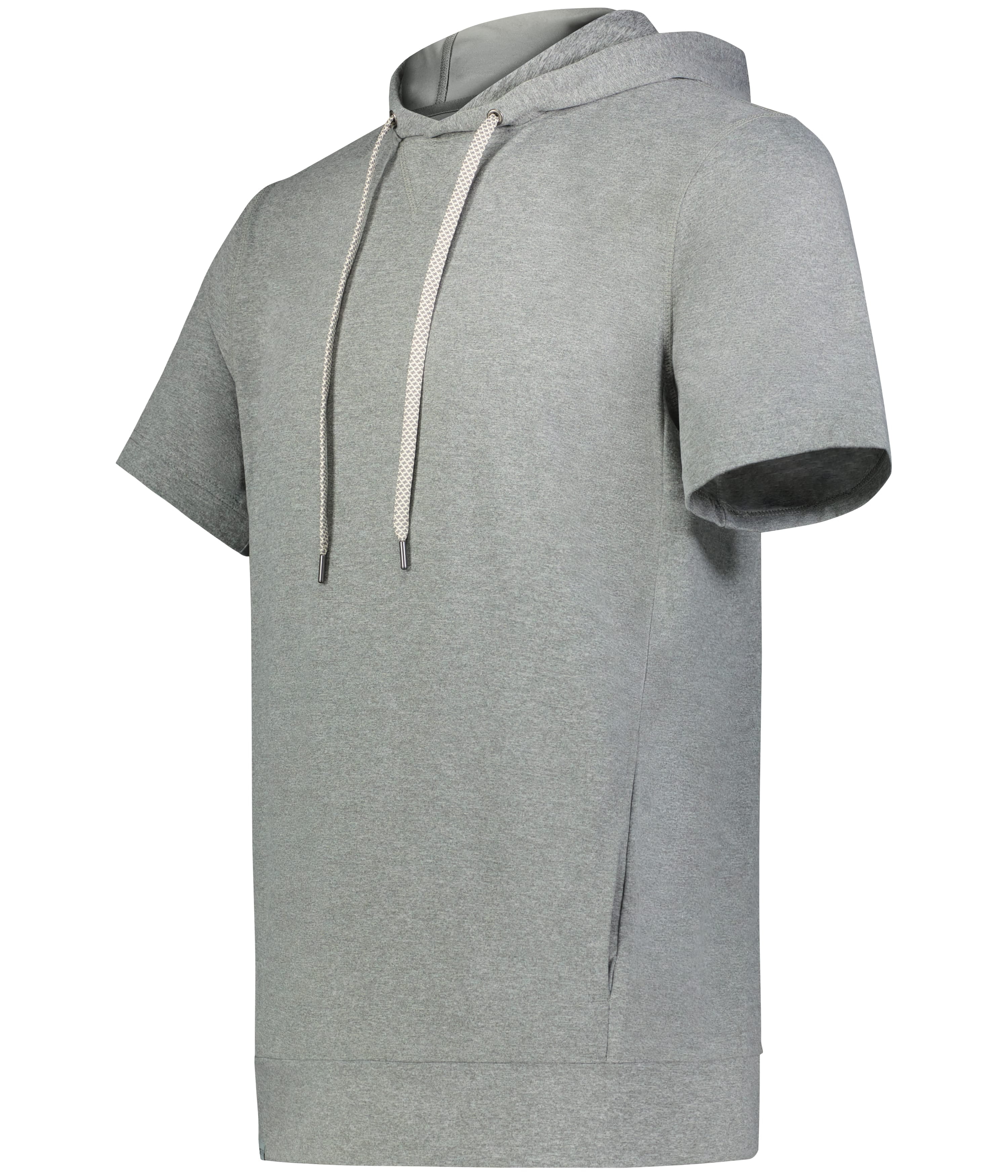 Holloway B23764584 Eco Revive Ventura Soft Knit Short Sleeve Hoodie, Gray Heather - Medium ...
