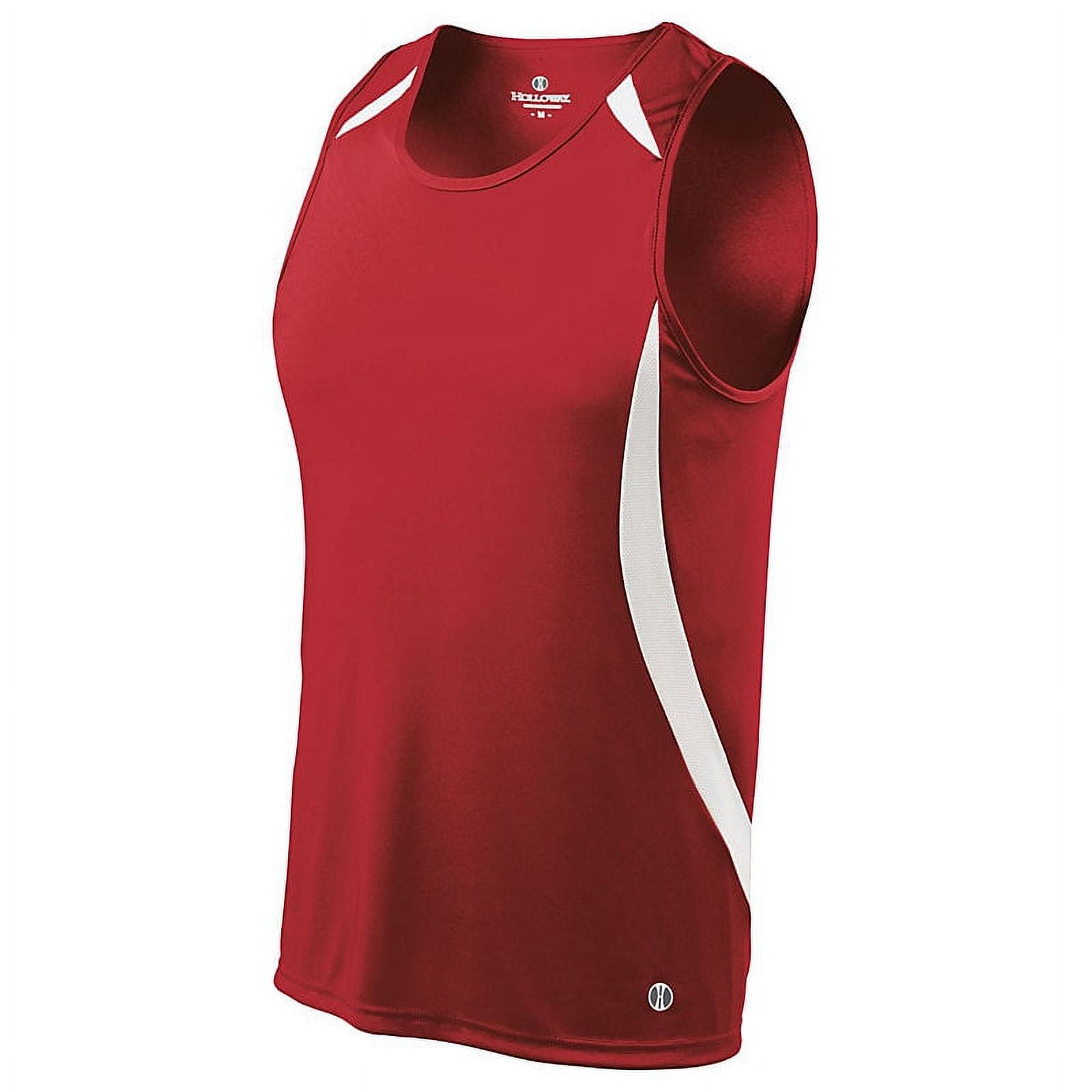 Holloway L Sprinter Singlet Scarlet/White 221042 - Walmart.com